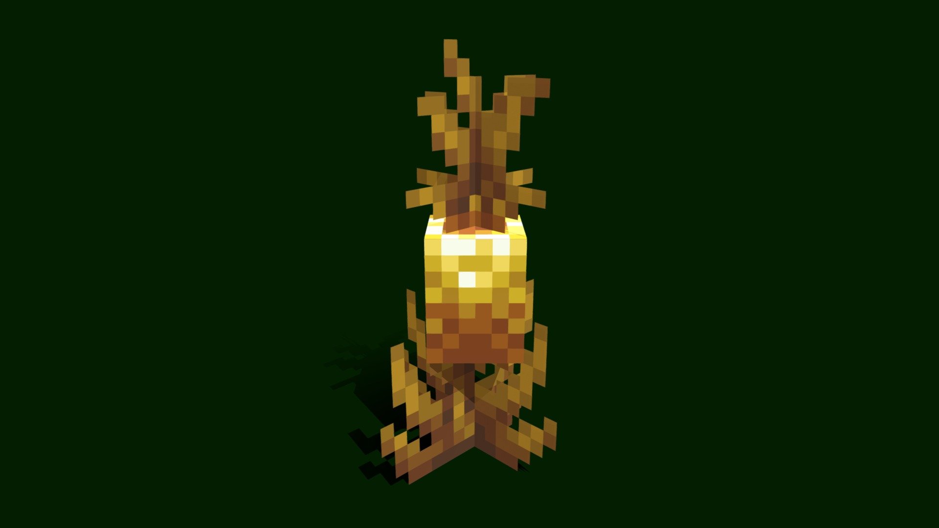 Pineapple gold - 3D model by imwort [02e25ad] - Sketchfab
