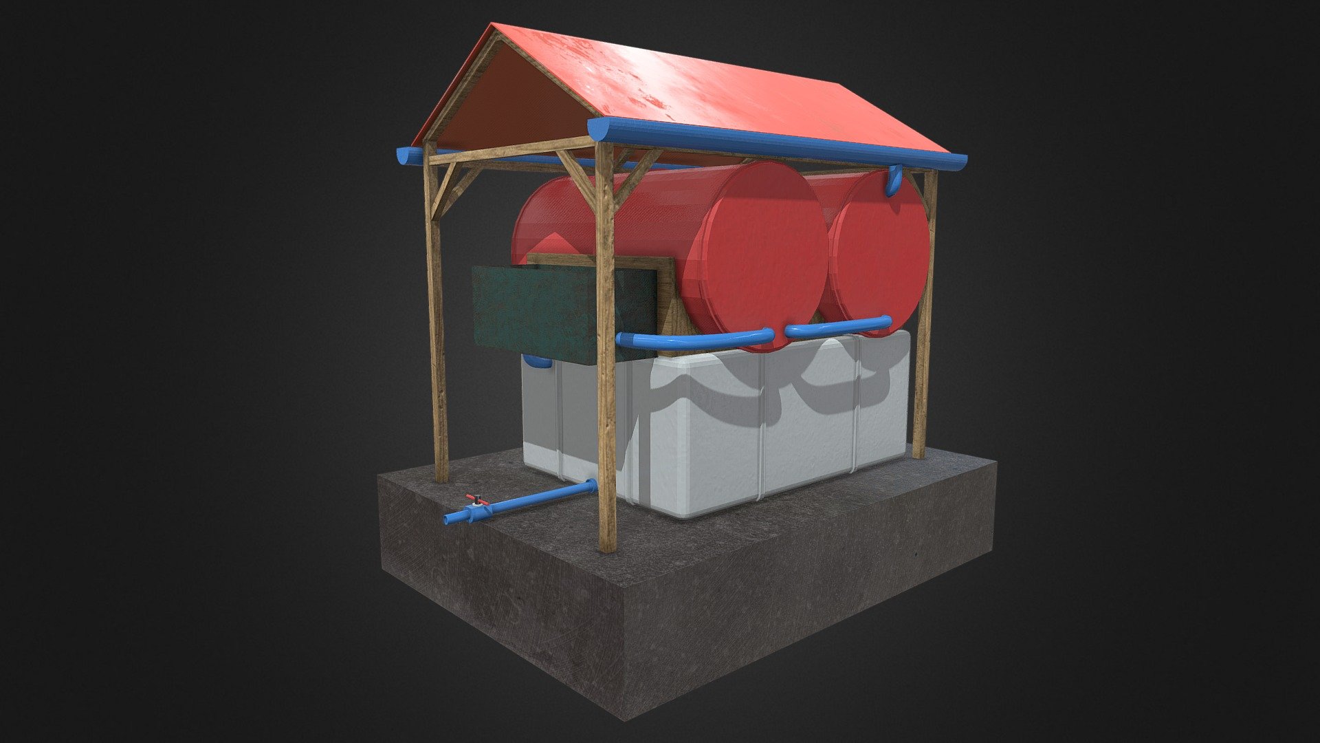 Rain Water Collector Idea model - Download Free 3D model by AnshiNoWara ...