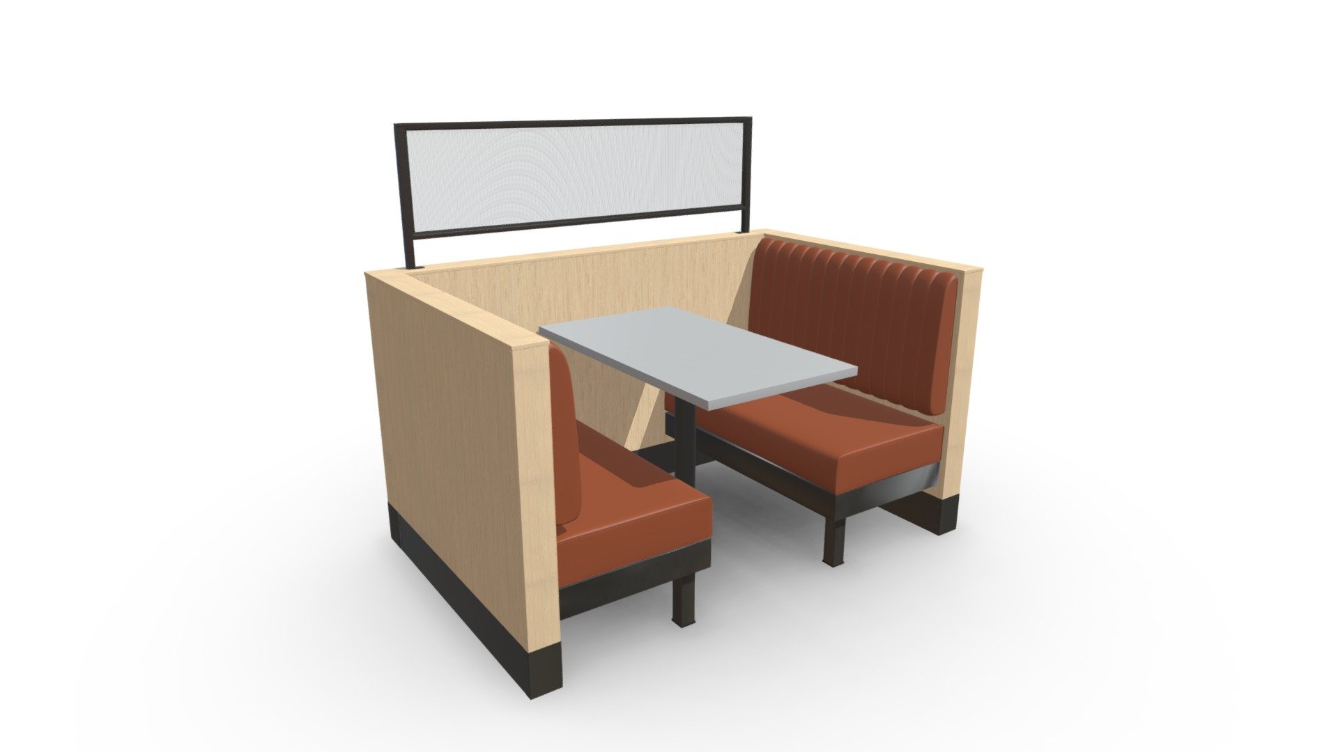 BOOTH EN U - Download Free 3D model by DCINTERIOR [02e7f0d] - Sketchfab