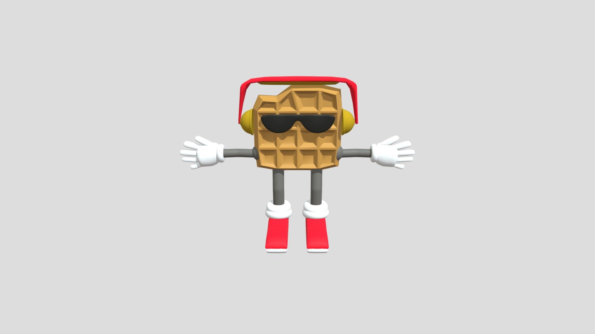 Waffle Character - 3D model by Richiqwert [02e8051] - Sketchfab