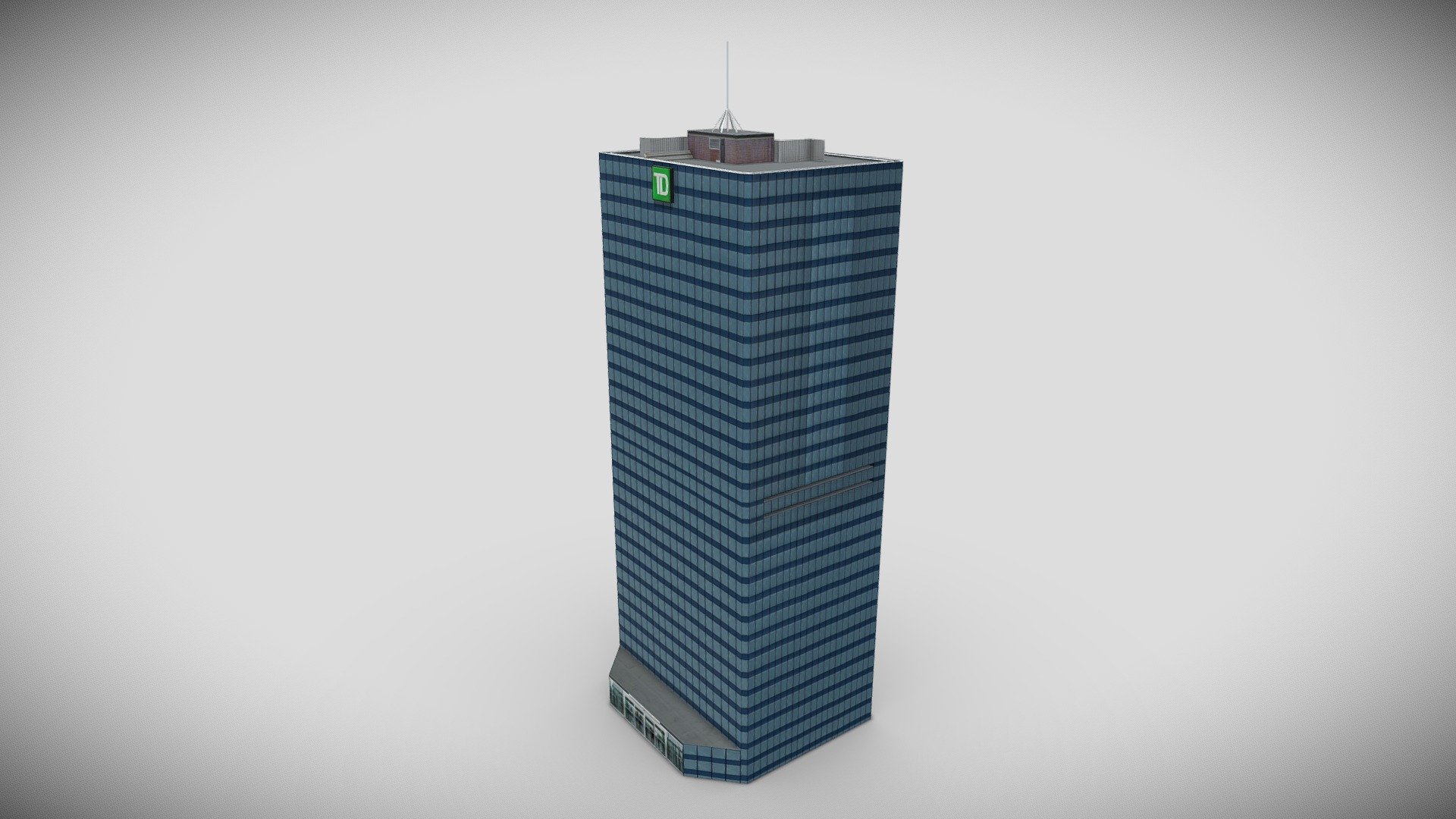 TD Tower Vancouver - Ultra-Low-Poly 3D Model - 3D model by JK3Dstudios ...