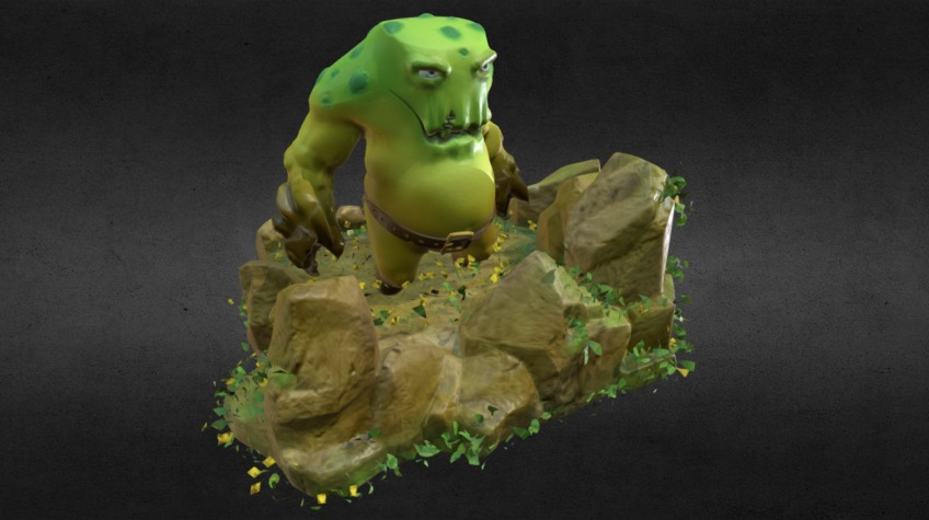 Green Demon (ZBrush Test 06) - 3D model by hansolocambo [02e9f8c ...