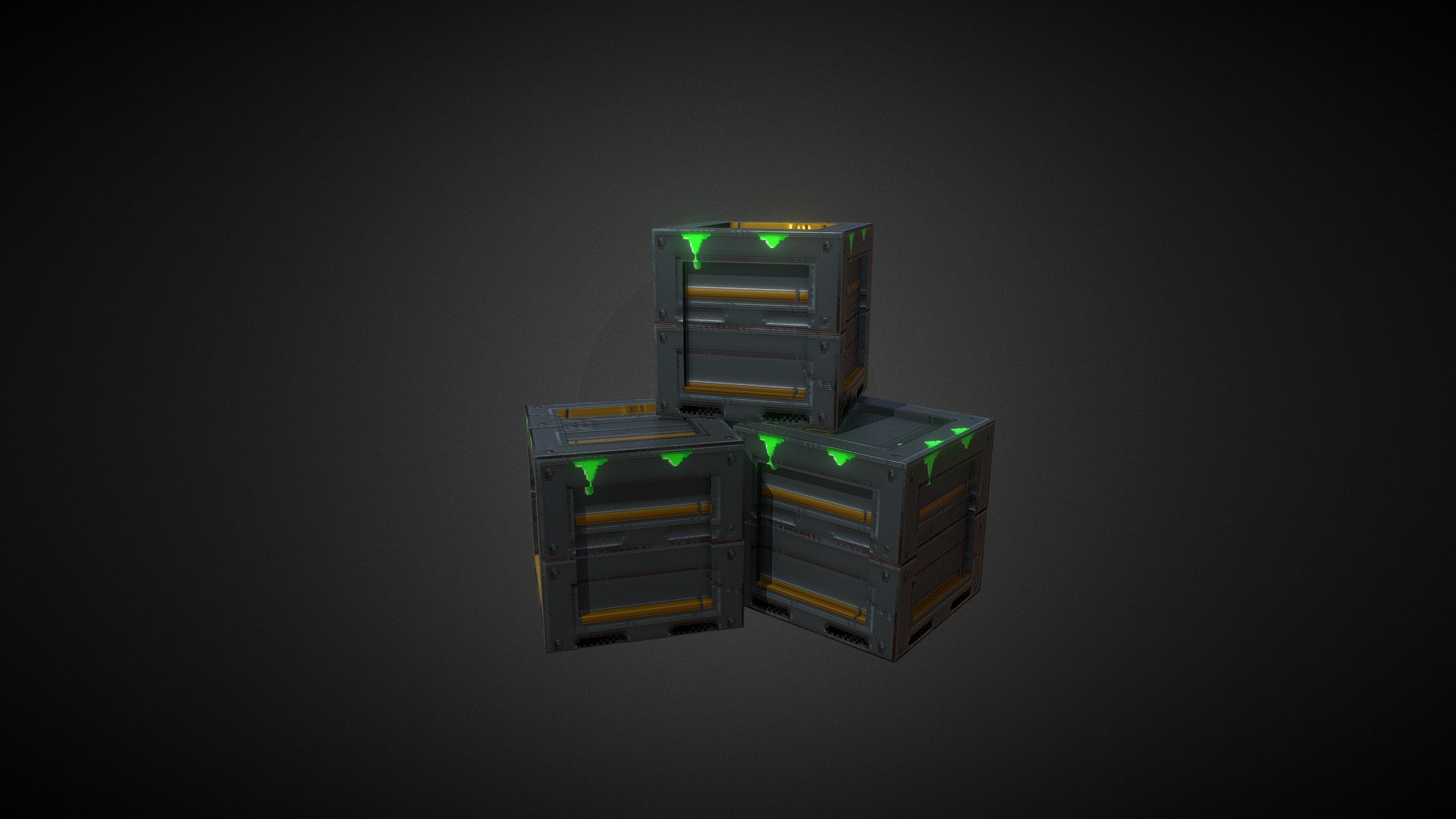 Radioactive Military Crate - 3D model by MoHR (@MHR_401) [02eb624 ...