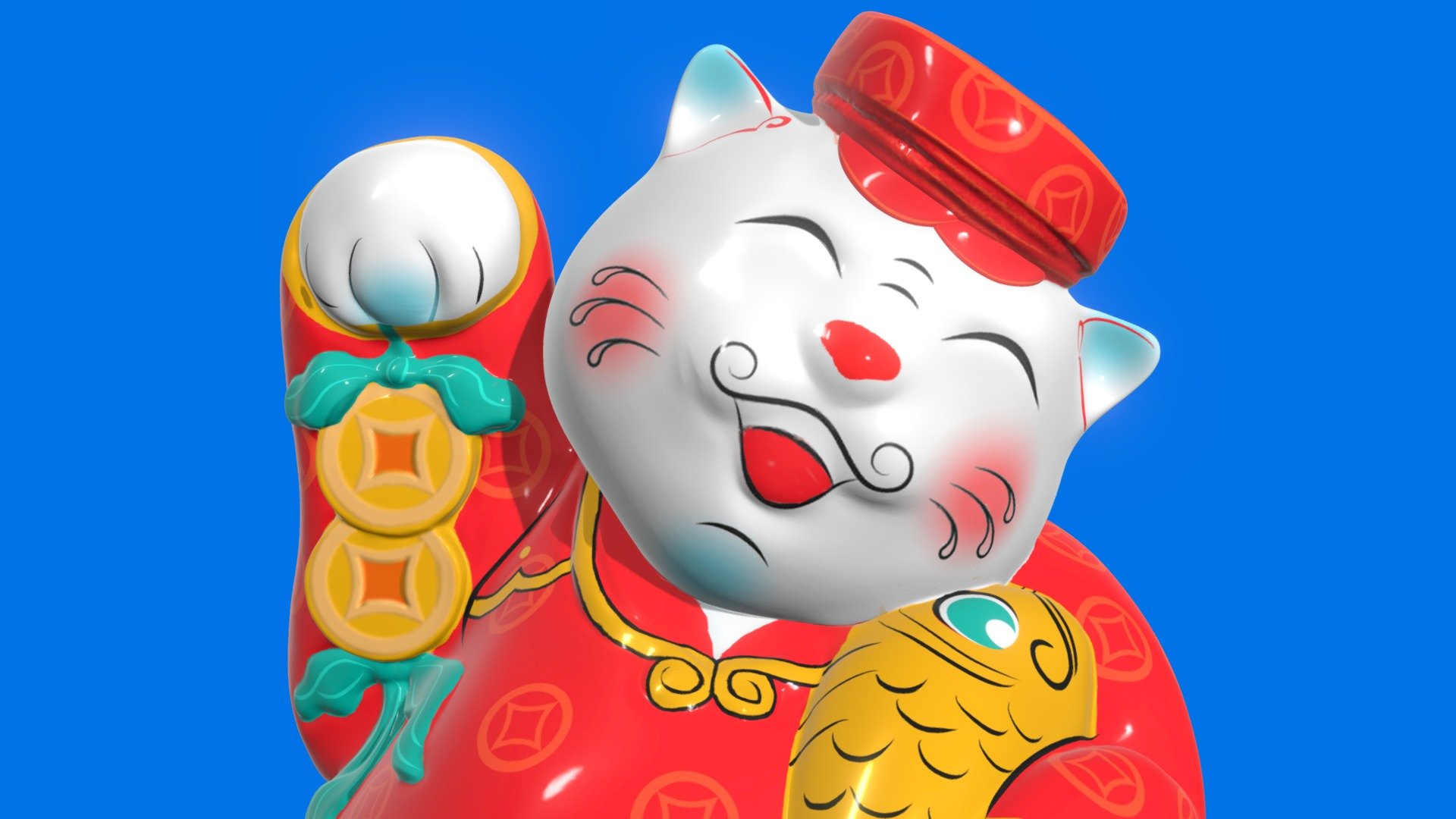 Lucky cat - 3D printing - Download Free 3D model by DuNguyn - Assets ...