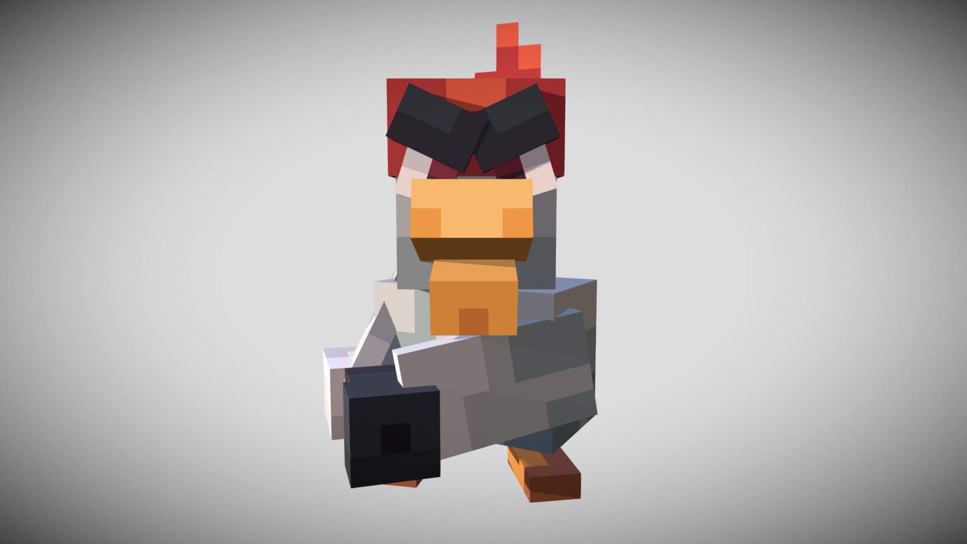 really angry chicken - 3D model by xdarkchaosx [02ebf8c] - Sketchfab