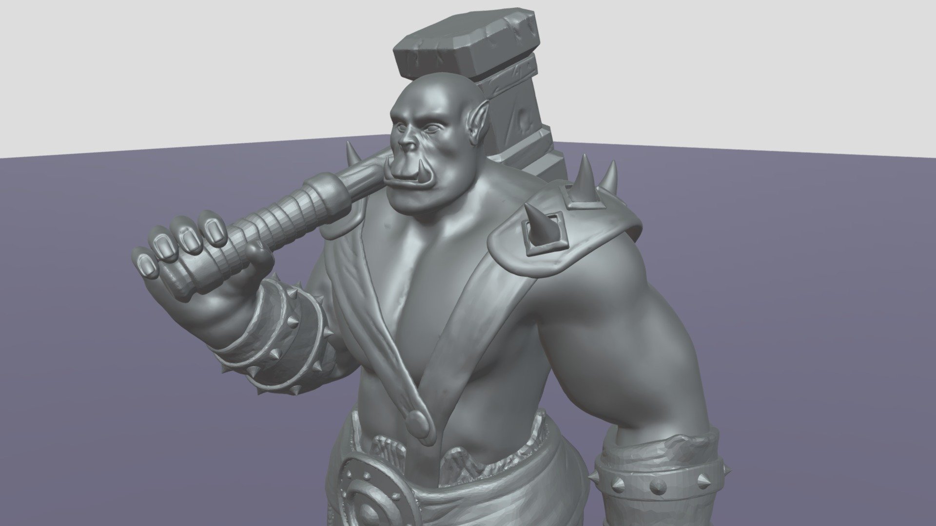 Orc Sculpt model - 3D model by Sebastian_sk88 [02ec48b] - Sketchfab