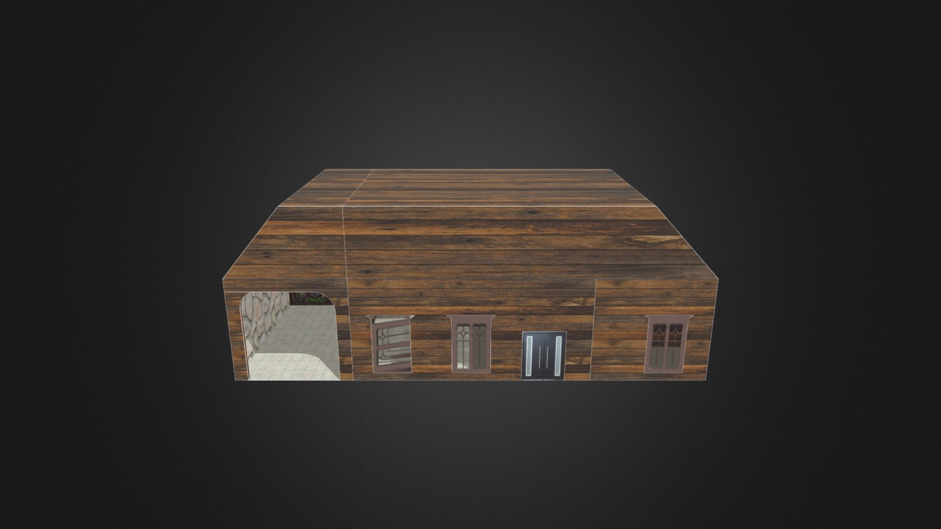 wood house - Download Free 3D model by shirlanne [02f1d1b] - Sketchfab