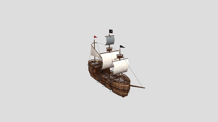Pirateship 3D models - Sketchfab