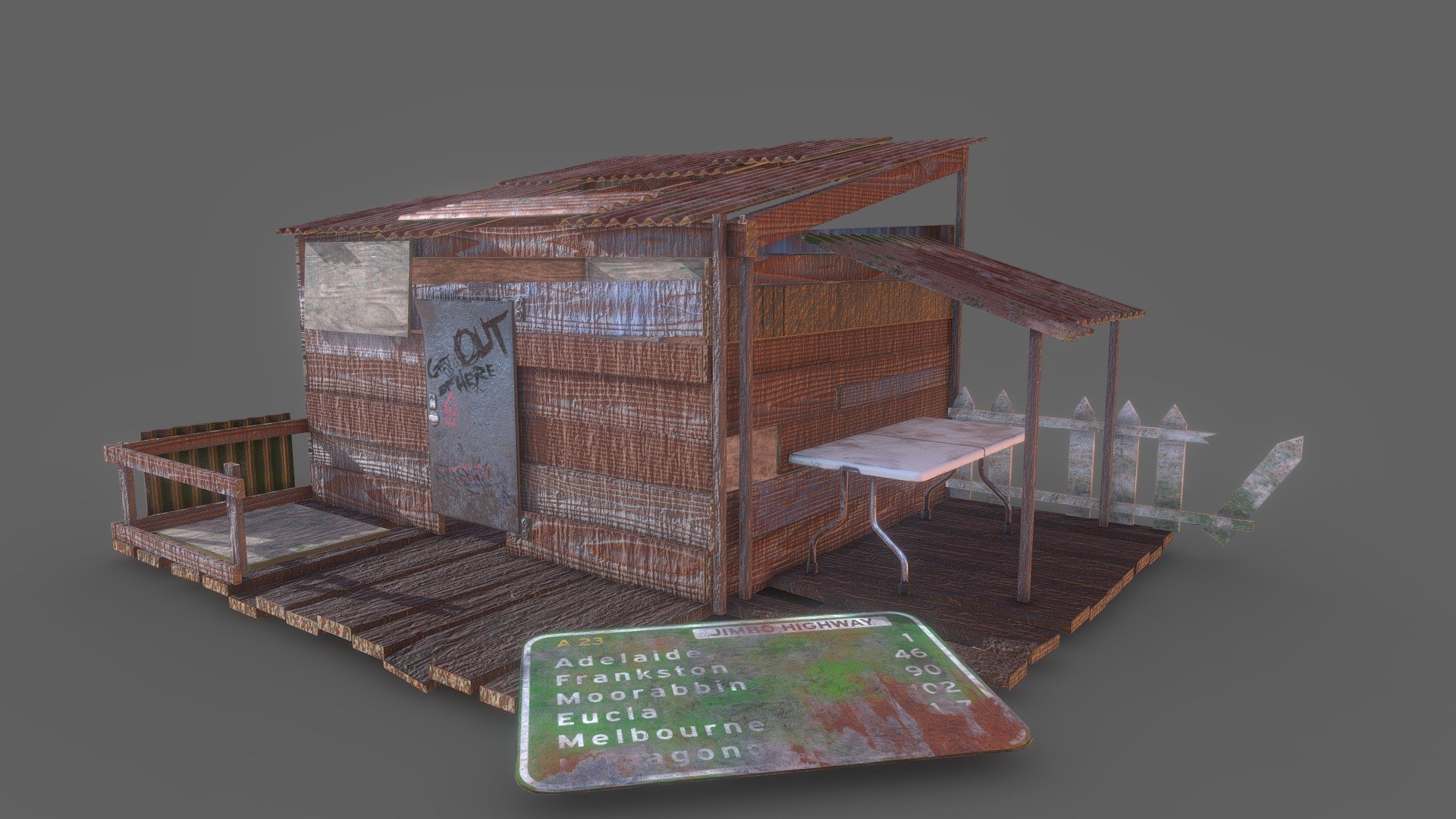 Post-Apoc House - 3D model by Luke Luxmoore (@sevendollarfifty ...