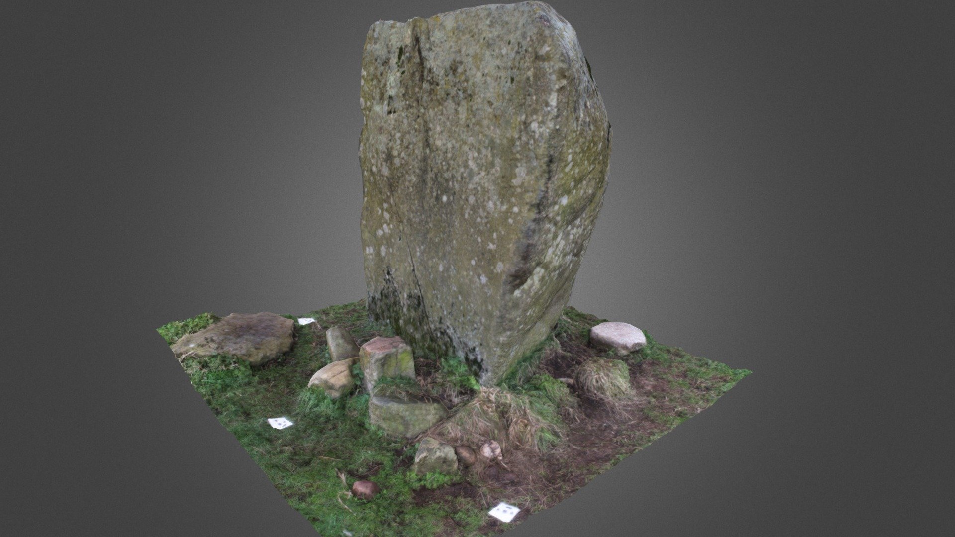 Grey Yauds Stone Circle - 3D model by DigVentures [02f52cf] - Sketchfab