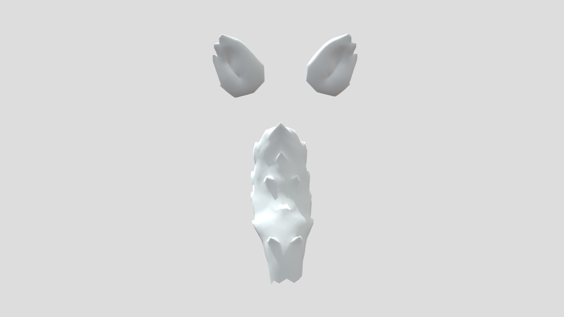 White color Aphmau wolf ears and tail - Download Free 3D model by ...