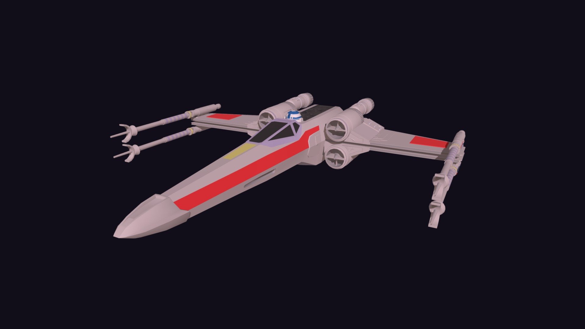 T-65 X-wing - 3D model by Mickey_Mike (@MikeTrueno) [02f940b] - Sketchfab
