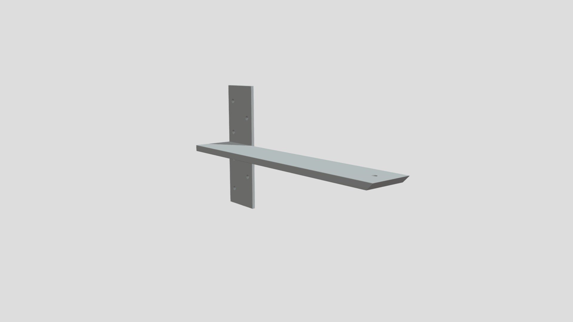 Heavy Duty Floating Shelf Bracket v1 - 3D model by apogee-media ...