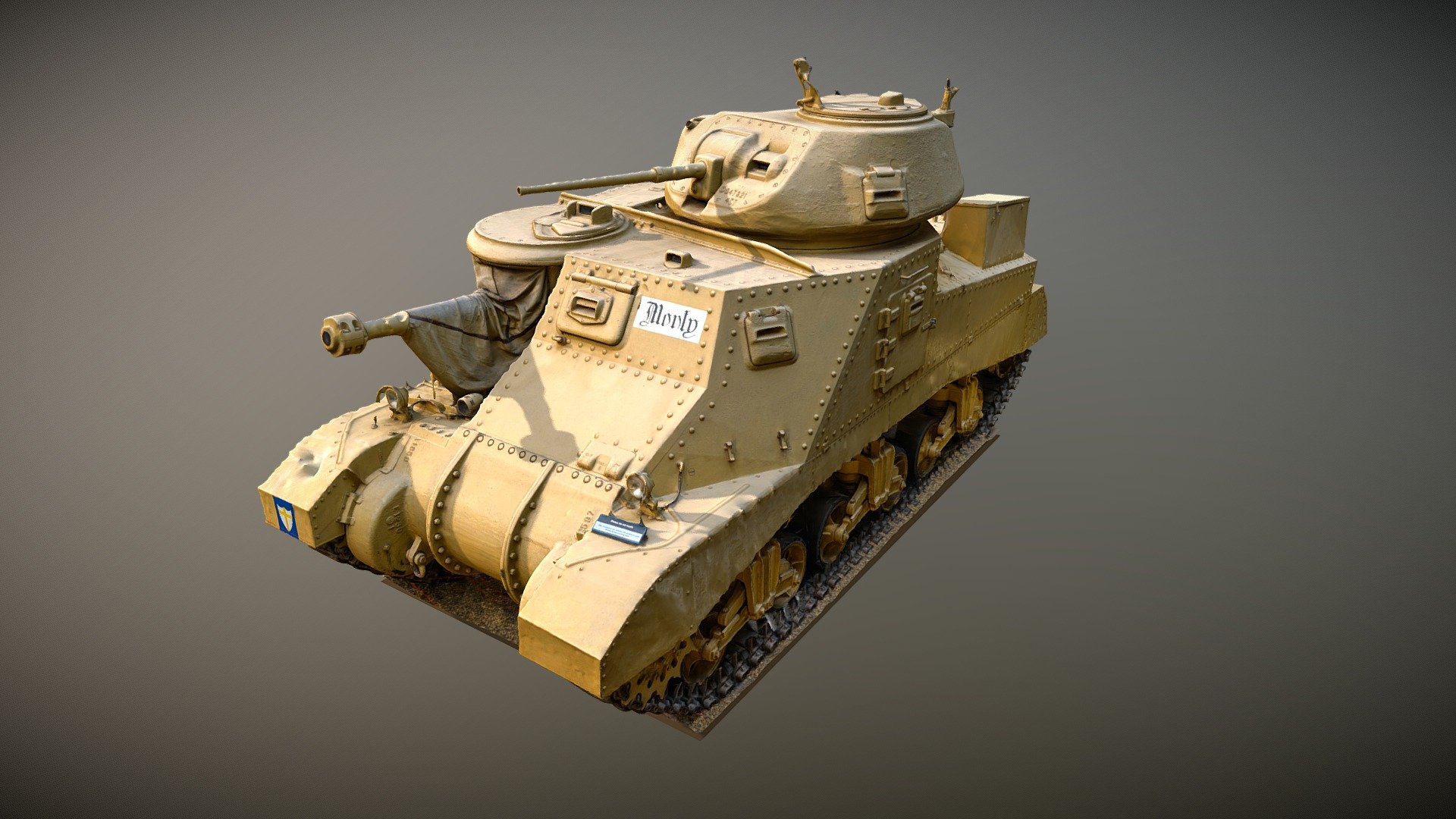 Grant M3 A3 "Monty" - Buy Royalty Free 3D model by blackfirefilms [02fecc2] - Sketchfab Store