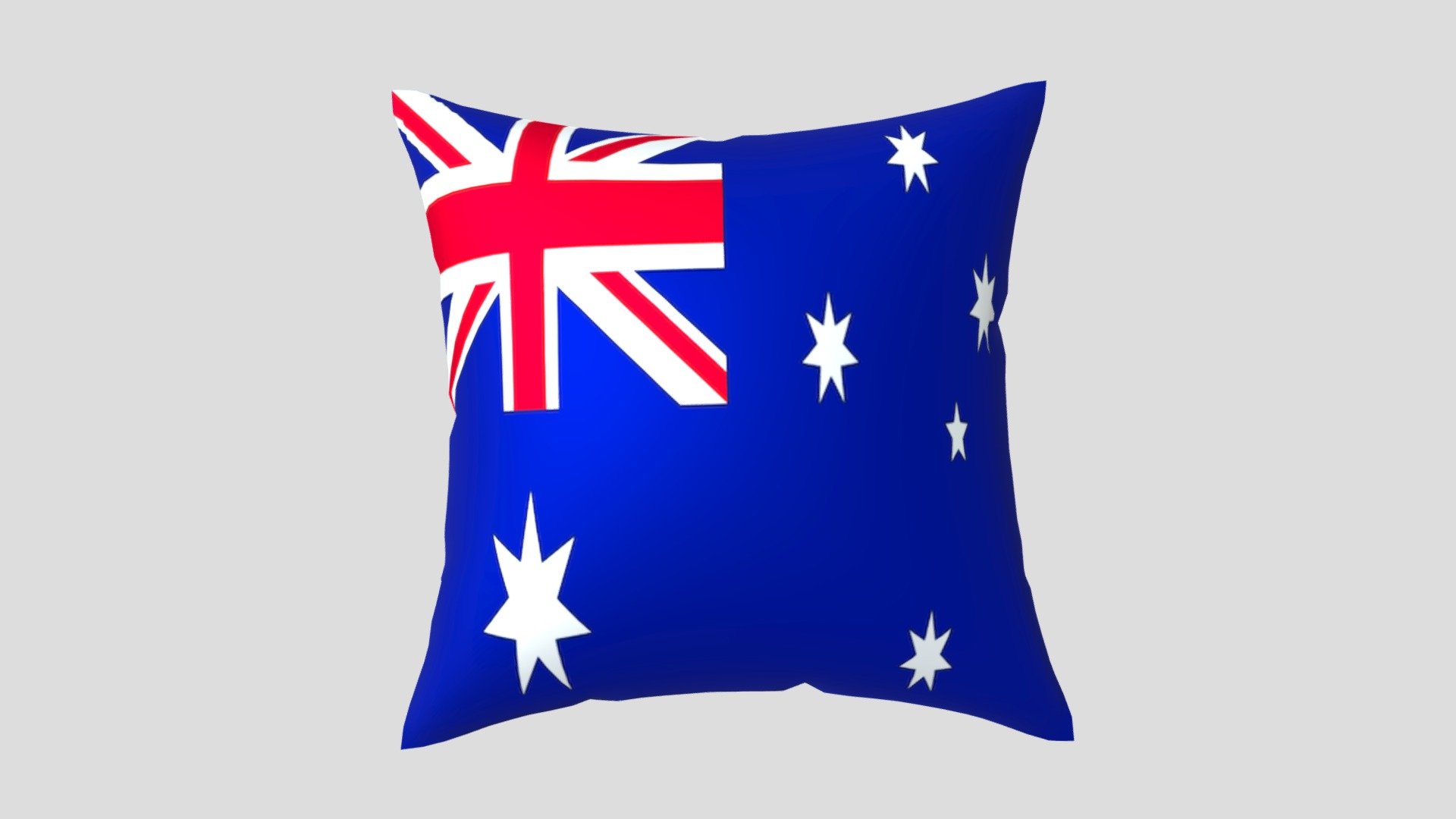 The Australian flag cotton pillow - 3D model by Where123 [02fedd3 ...