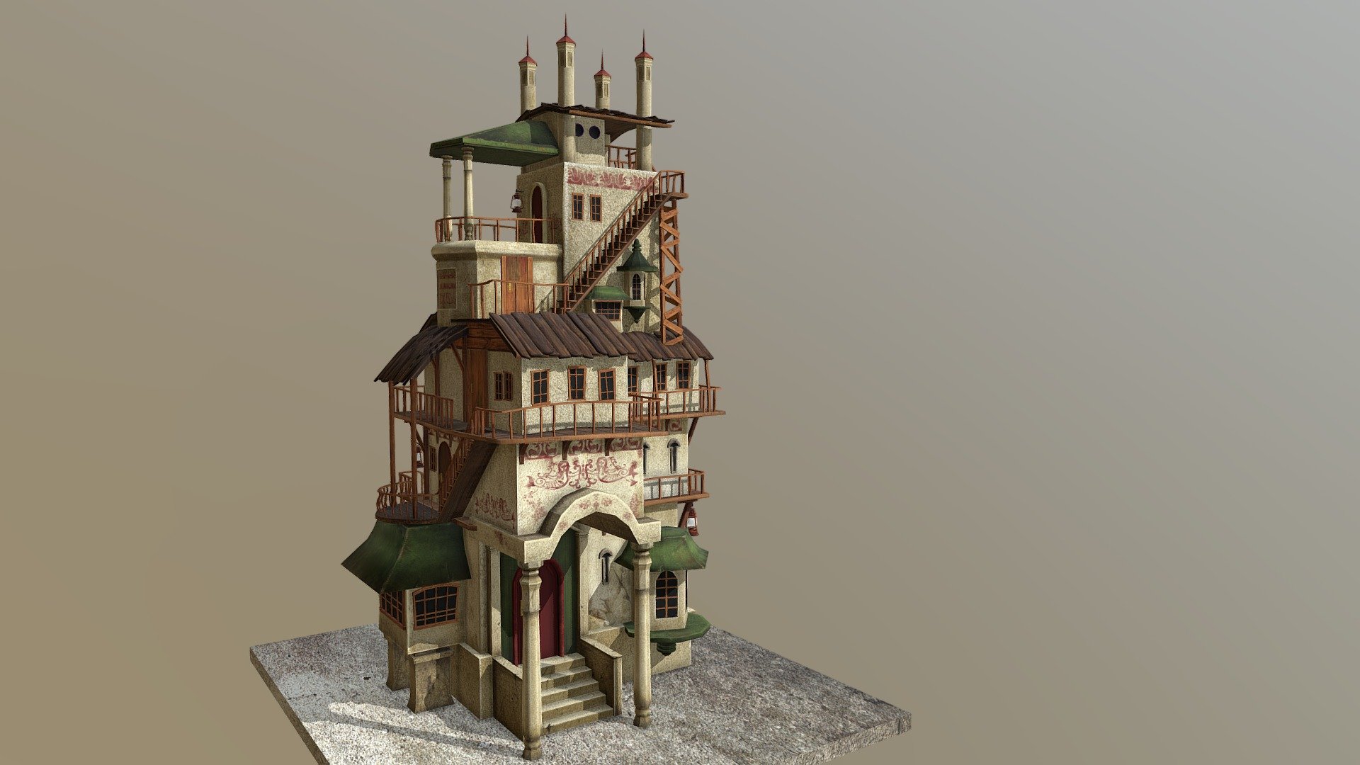 Old House - 3D model by tad1508 [0301e8d] - Sketchfab