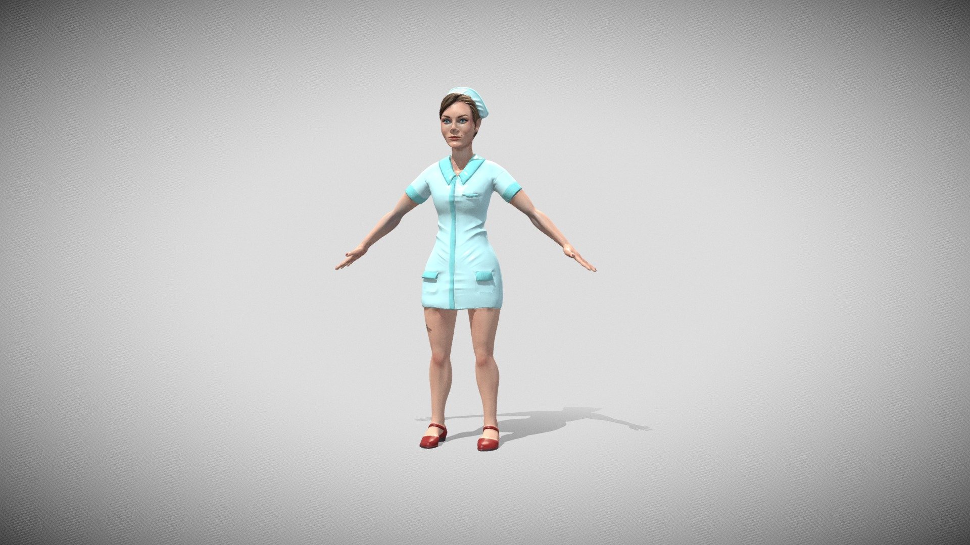 game-ready nurse - Download Free 3D model by spartankaKst [03052fa] - Sketchfab