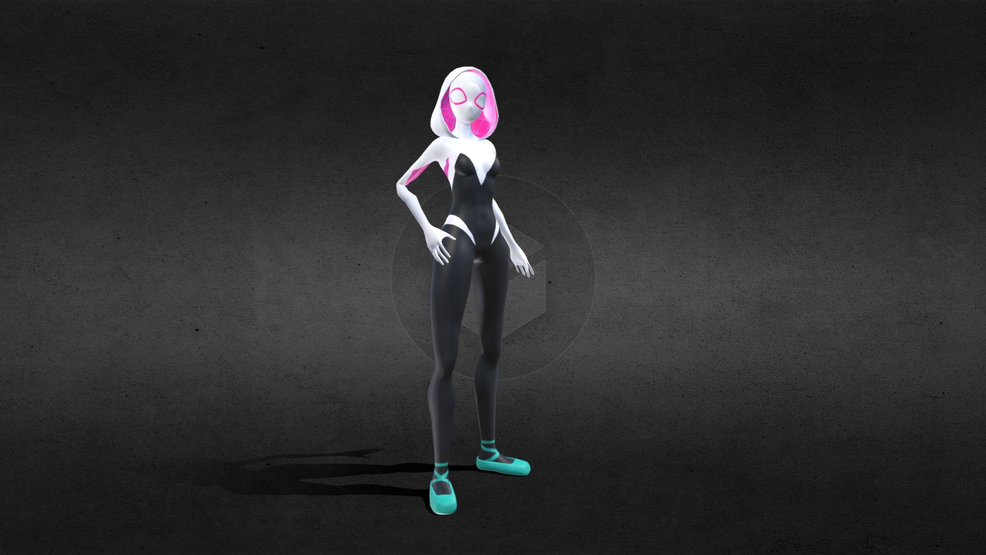 Spider gwen - 3D model by Bow Thawanrat (@bowthawanrat) [030572e ...