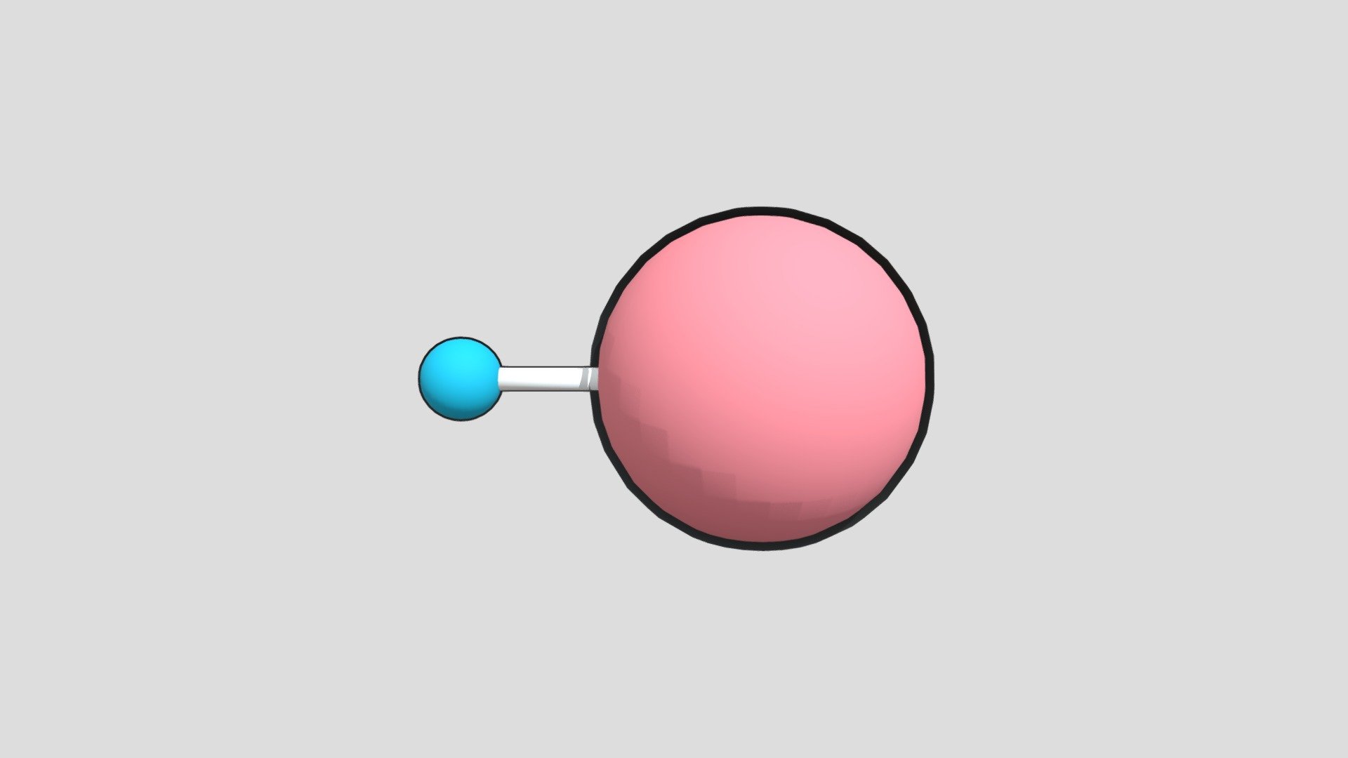 Molécula de ácido bromhídrico HBr - 3D model by El Mago de la Química ...