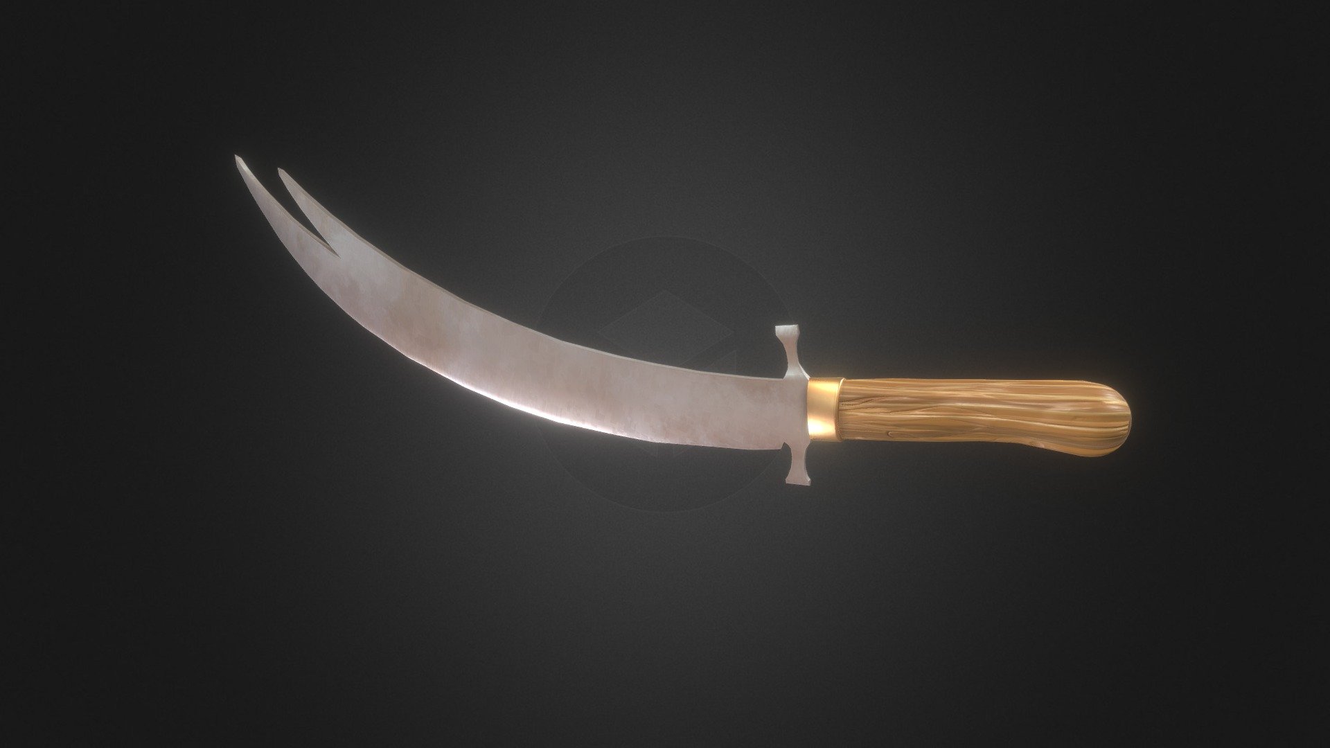 stylized sword (zulfiqar) - Download Free 3D model by Taldinc (@mr00T ...