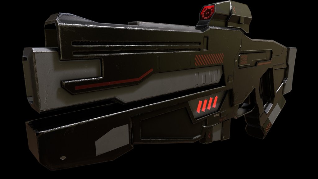 Futuristic Guns - A 3D model collection by Bl4ckGh0st - Sketchfab