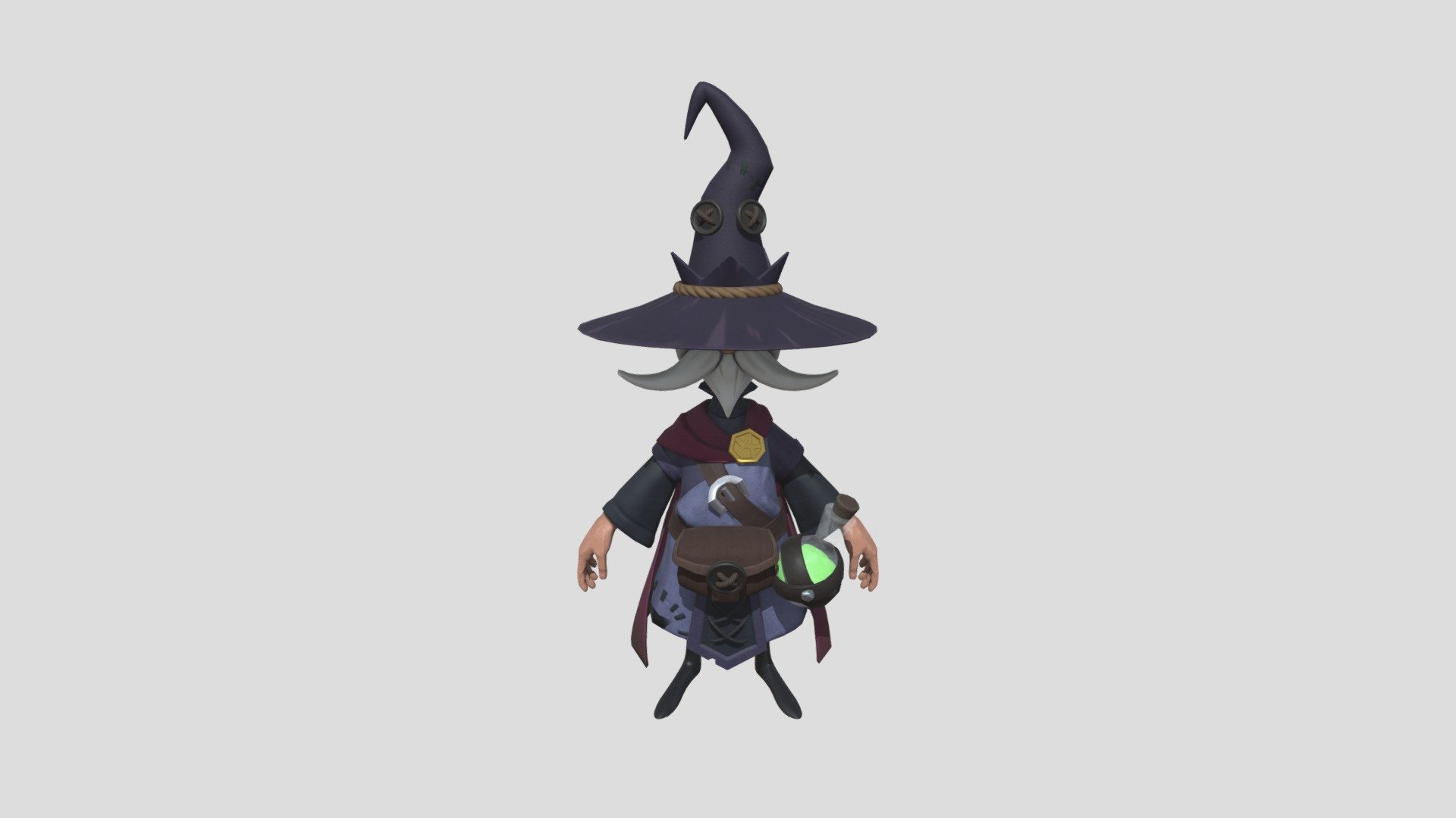 Character_Wizard - 3D model by Nikolay Chalakov (@nikolaychalakov ...
