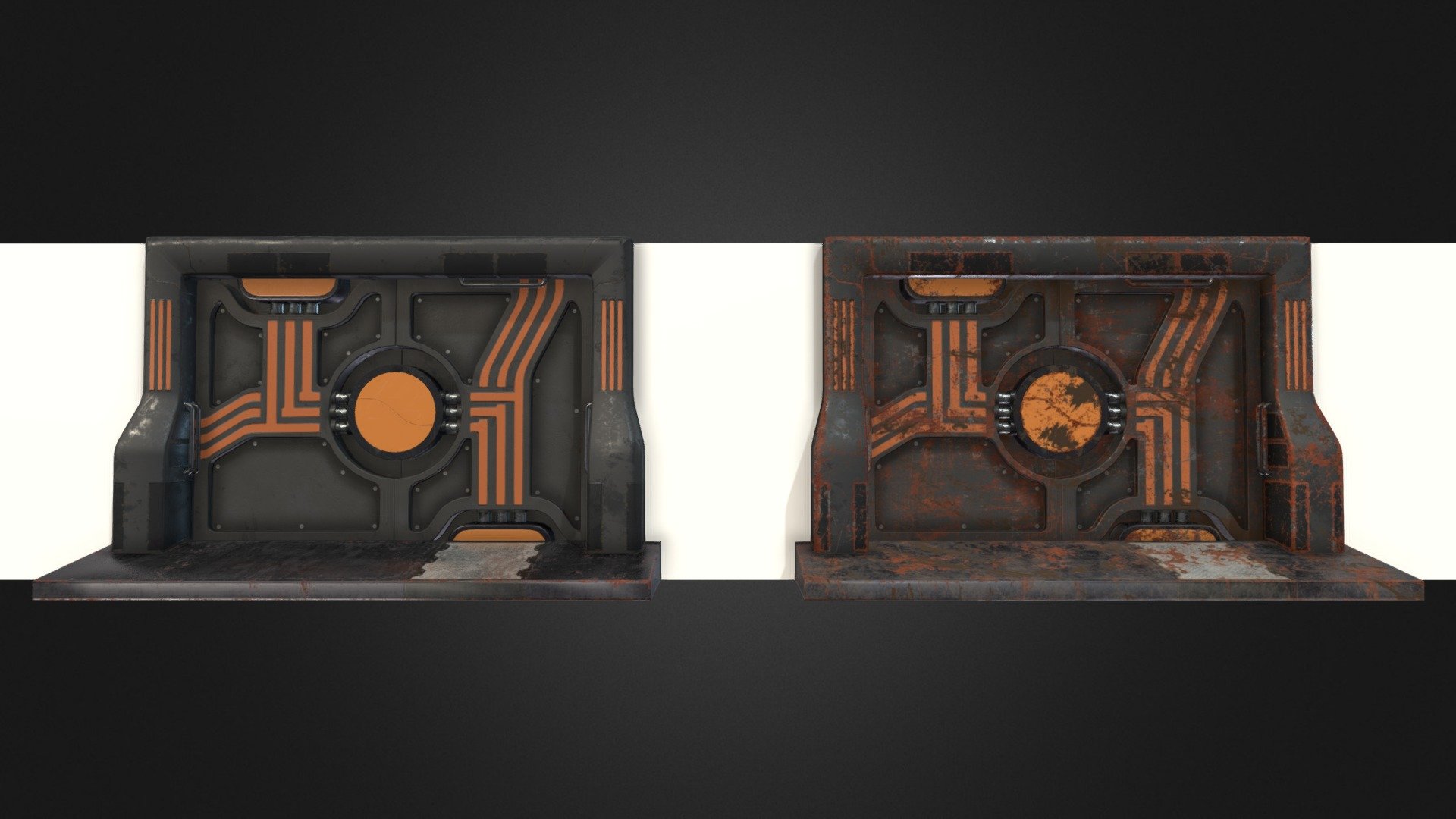 Scifi Security Gate - Buy Royalty Free 3D model by Goji Interactive ...