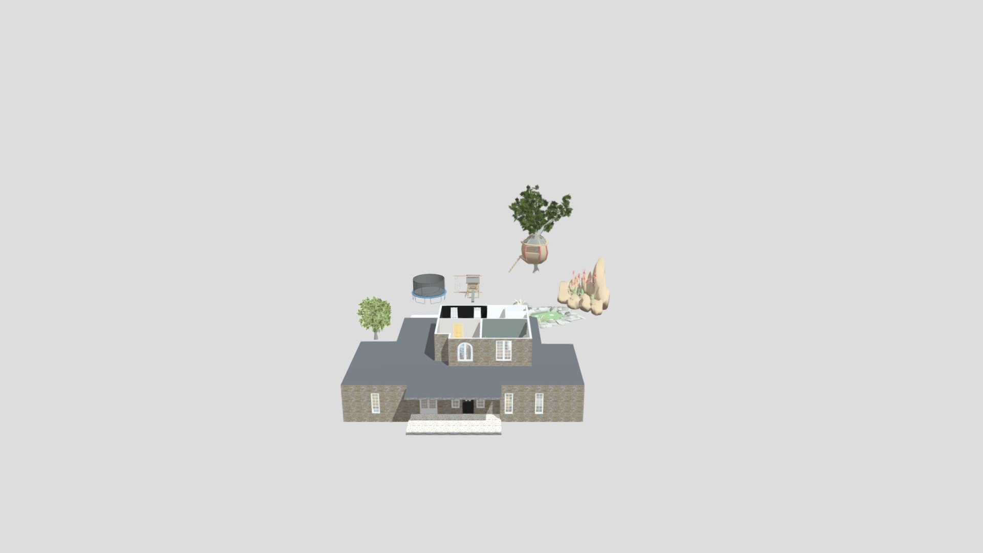 Farmhouse - Download Free 3D model by Home Design 3D (@homedesign3d ...
