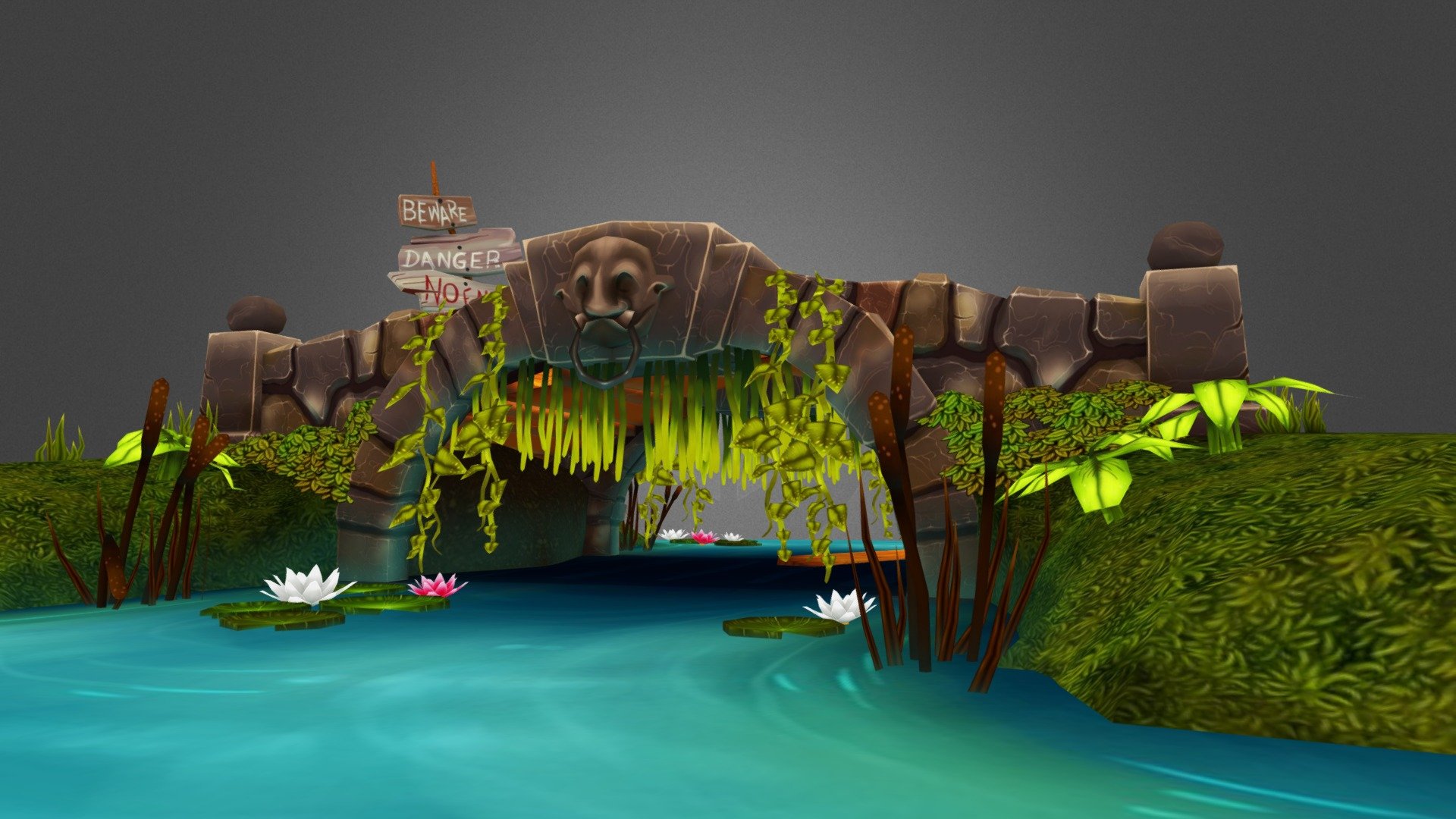 Ogre Bridge - 3D model by AllyAlbon [030c6d4] - Sketchfab