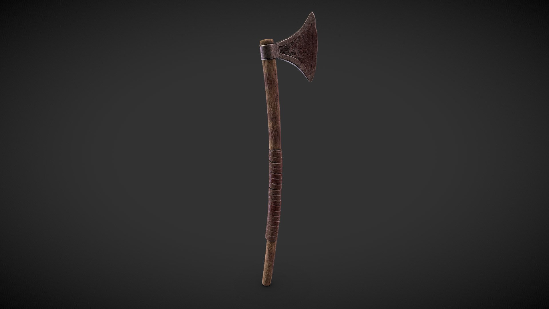 Viking Two-Handed Long Axe - Buy Royalty Free 3D model by John McCormac ...