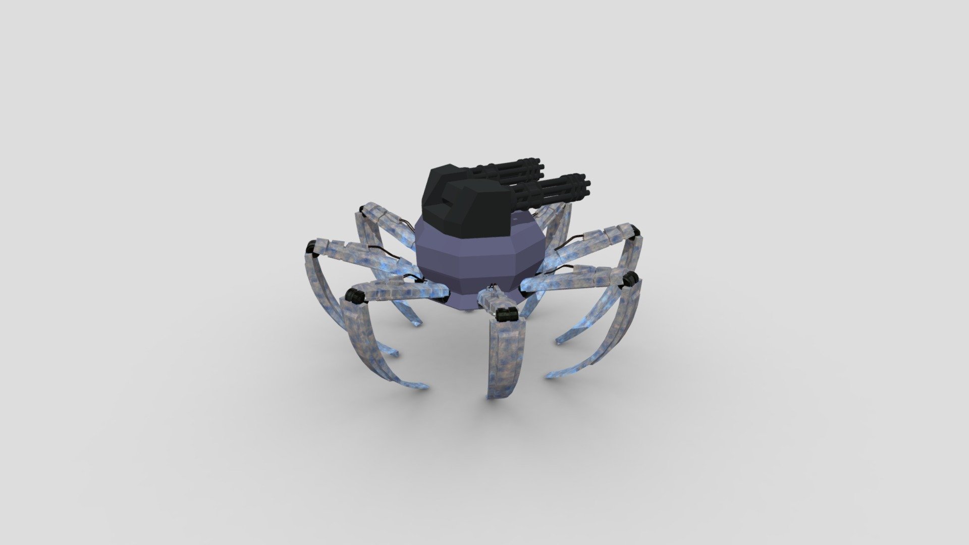 SummerHomework Spider-shaped multi-legged robot - Download Free 3D ...