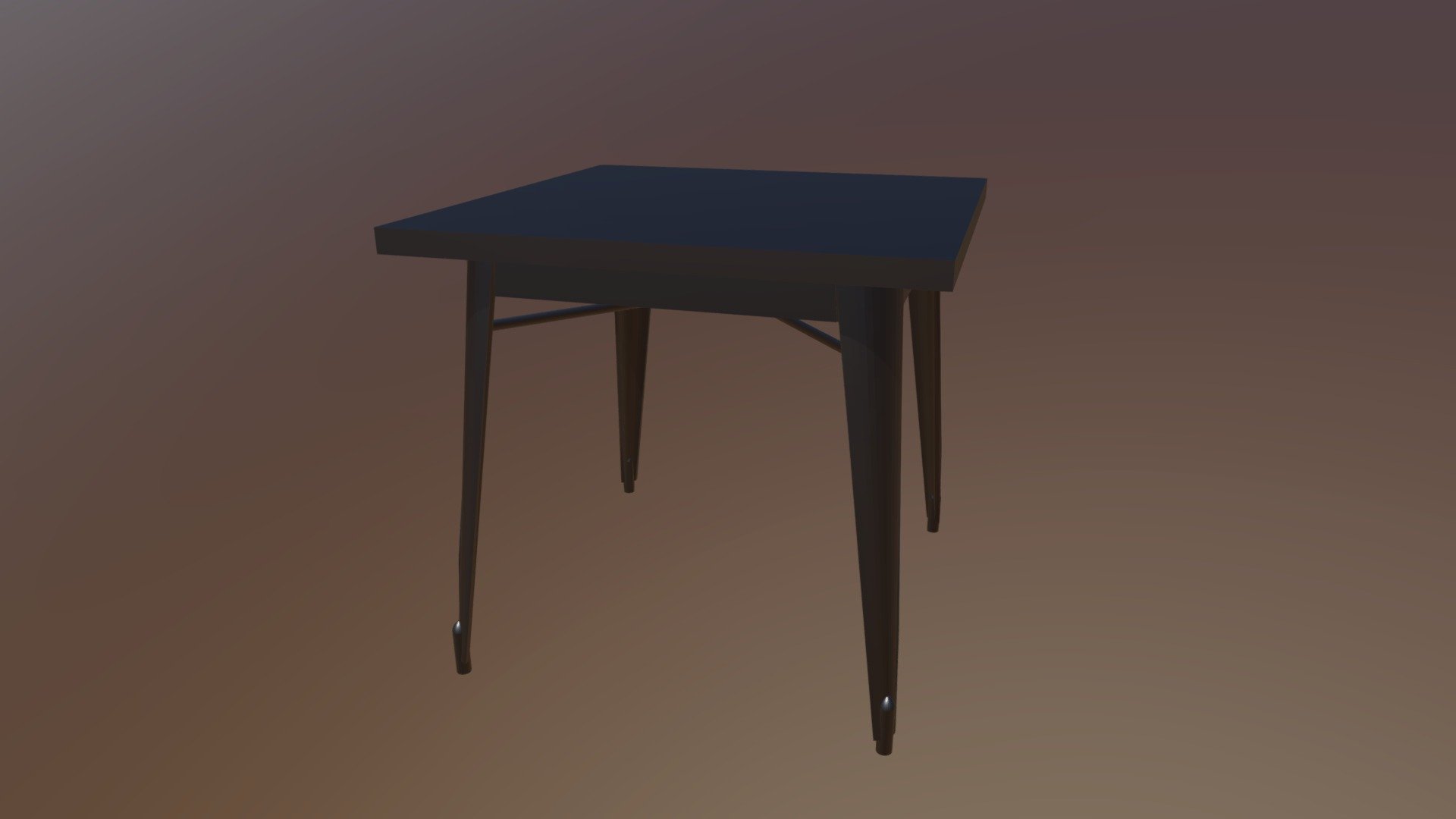 Metal Indoor-Outdoor Restaurant Dining Table - Download Free 3D model ...
