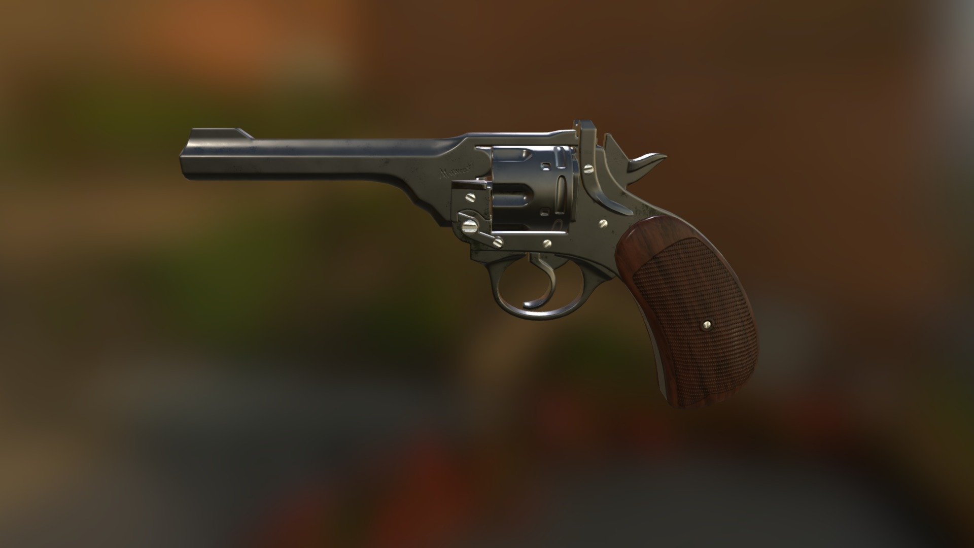 Webley Revolver - 3D model by Mawcos [031356b] - Sketchfab