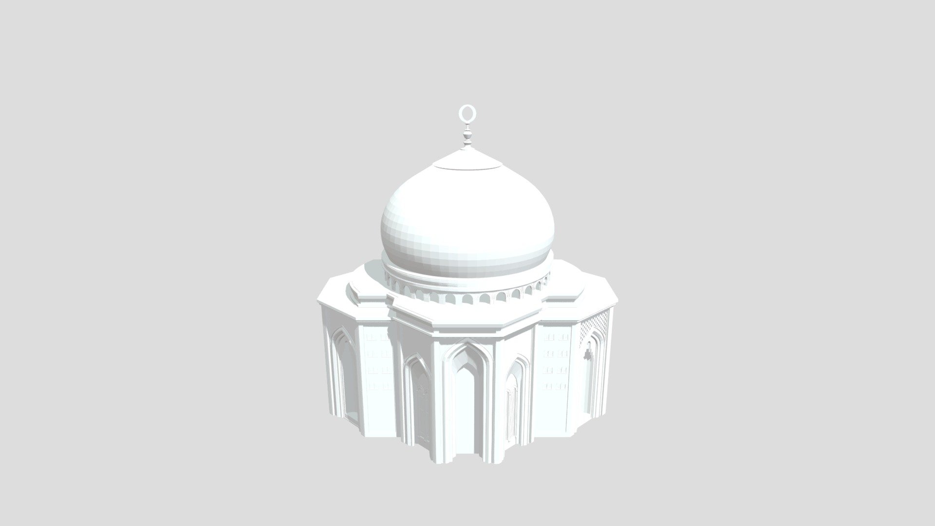 islamic architecture - 3D model by mohamedhussien [03142c9] - Sketchfab