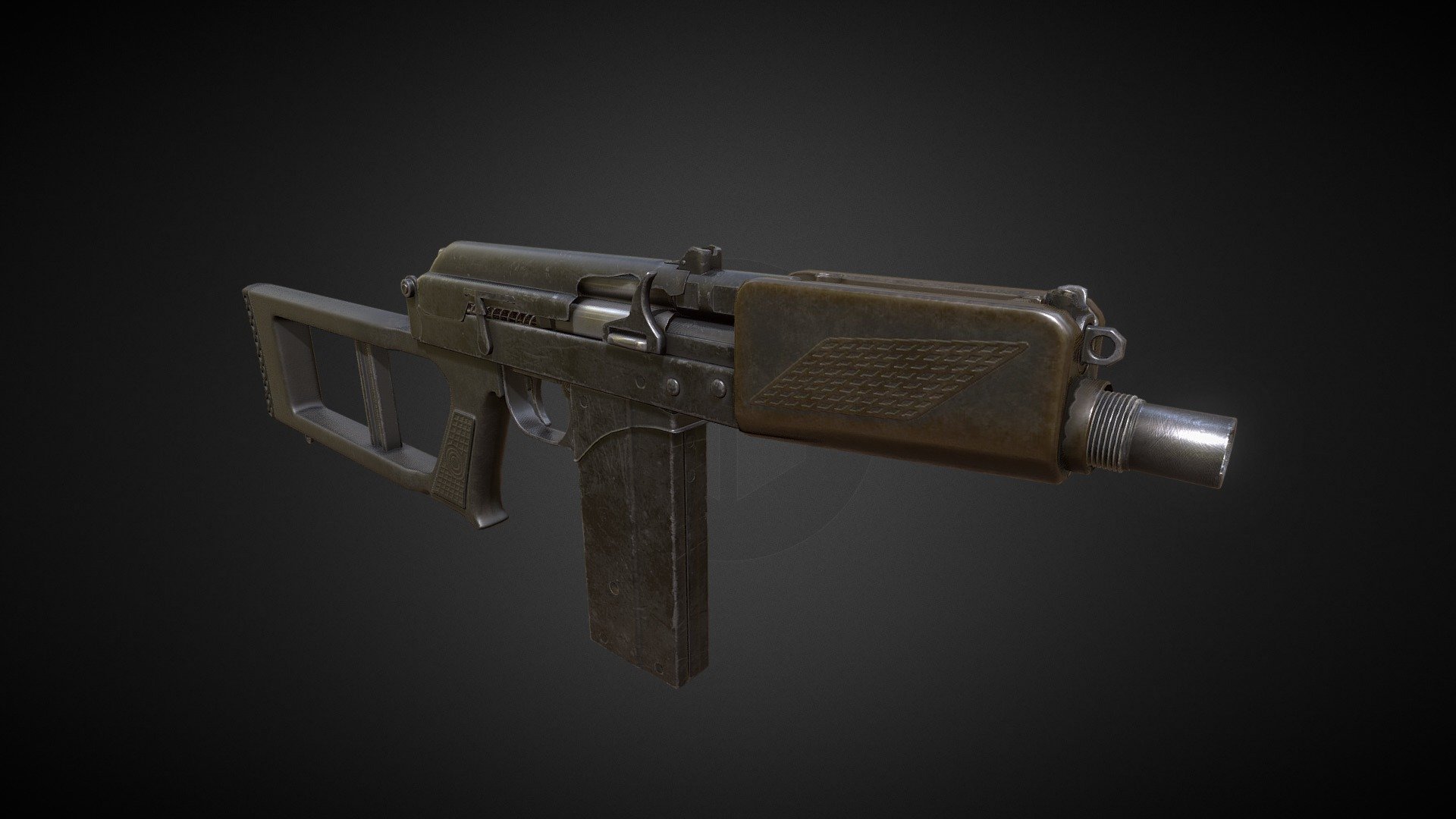SMG VSK-94 (ПП Вереск) - Download Free 3D model by chyzhykov.roman (@chijikoff.roma) [031816c ...