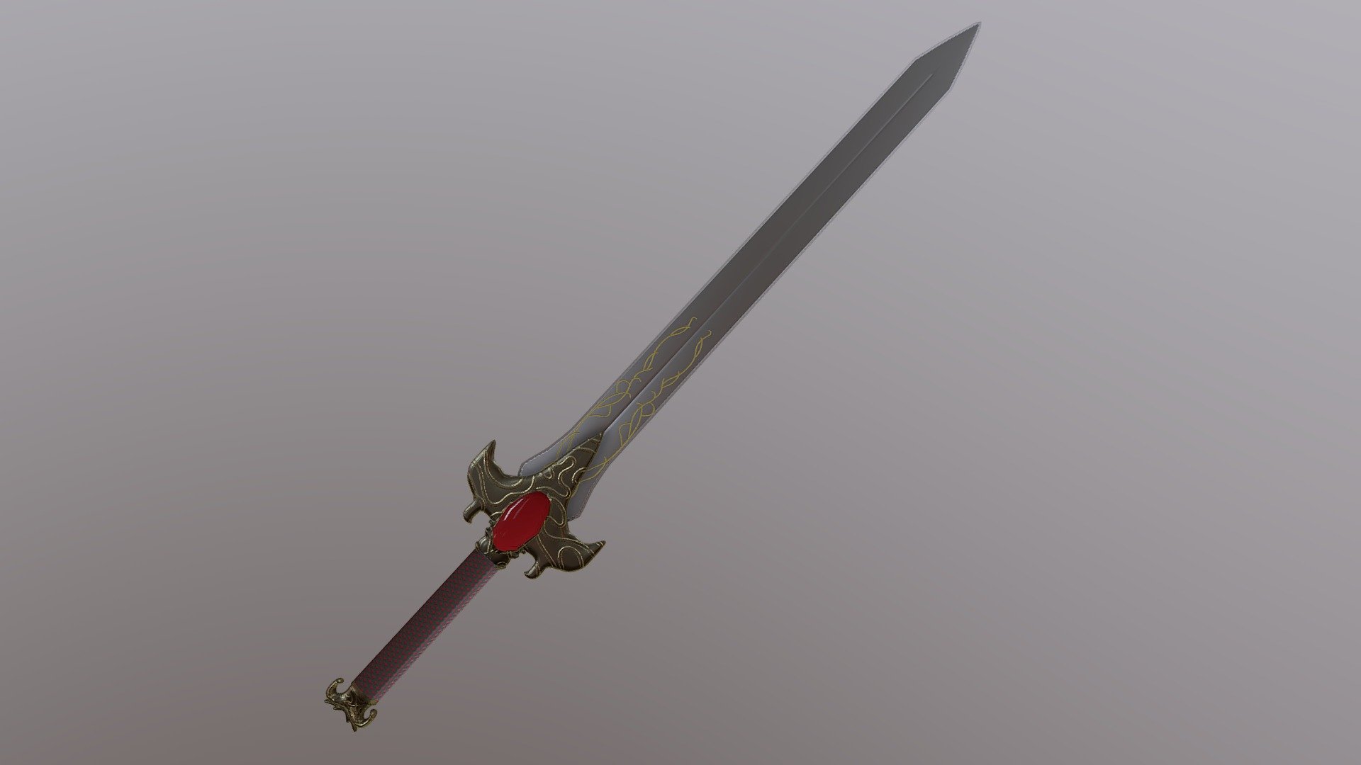 Fantasy Sword - 3D model by anton5y (@antonblue121) [031b118] - Sketchfab