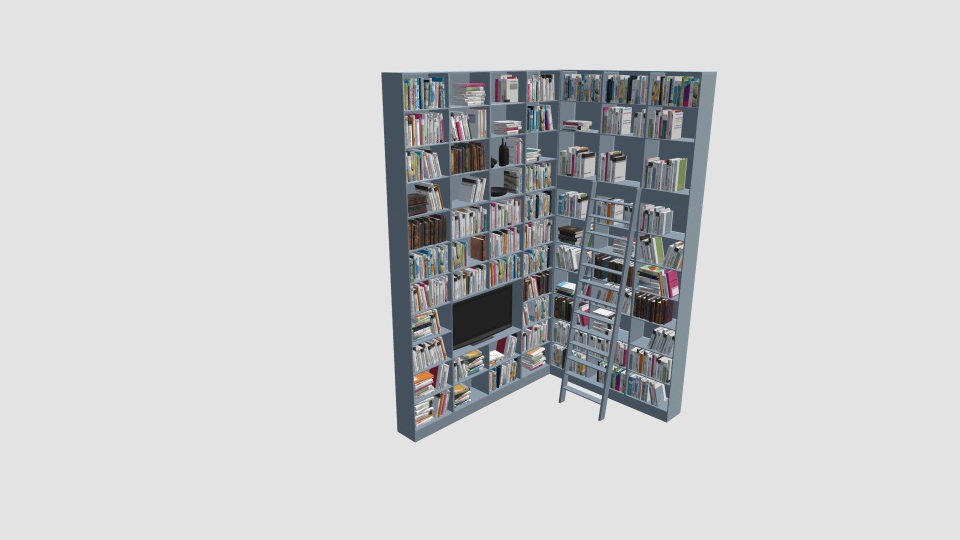 bookshelf - Buy Royalty Free 3D model by Evermotion [031b8e9] - Sketchfab Store