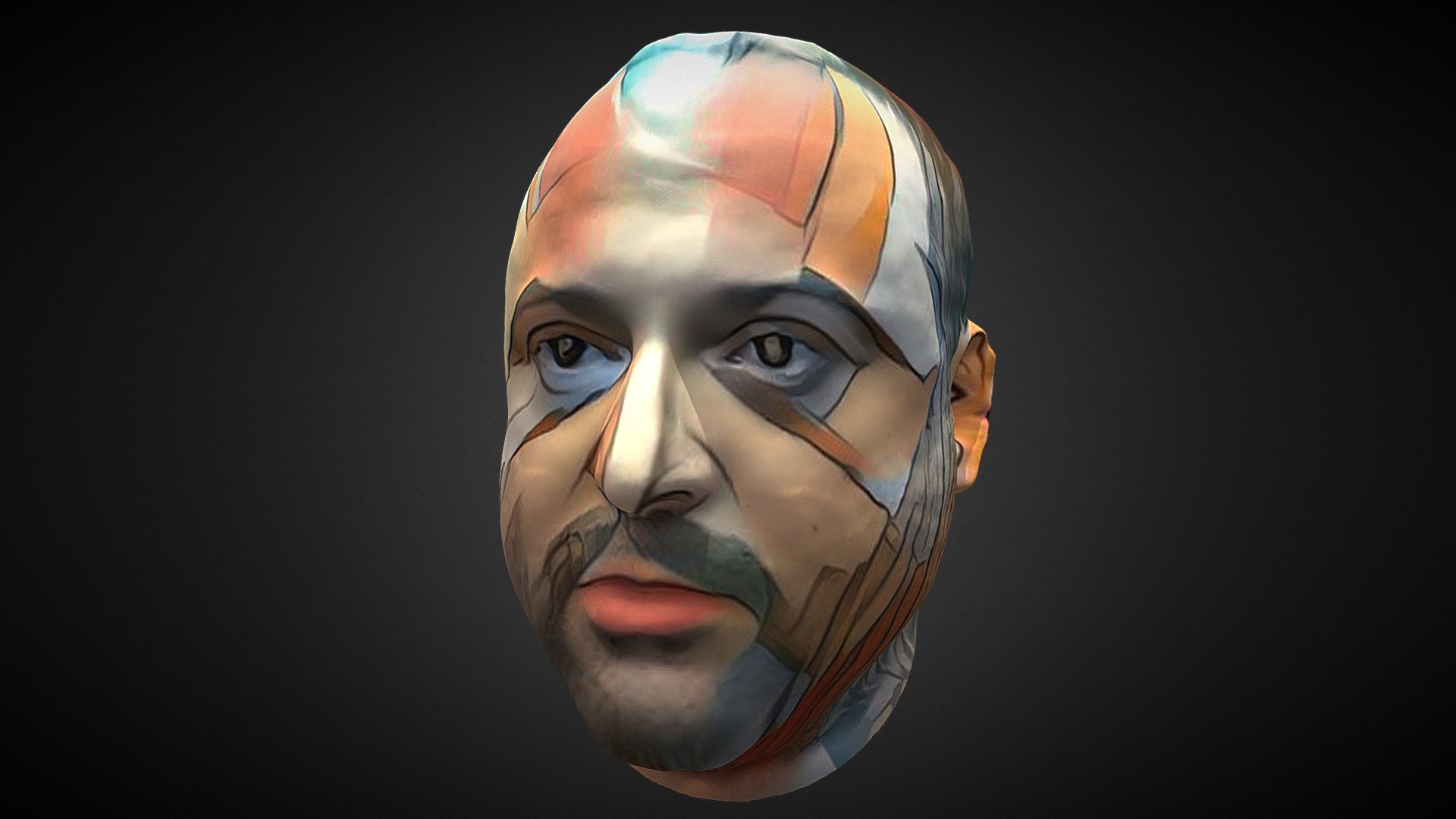 Bellus3D App face scan + Deep style transfer - Download Free 3D model ...