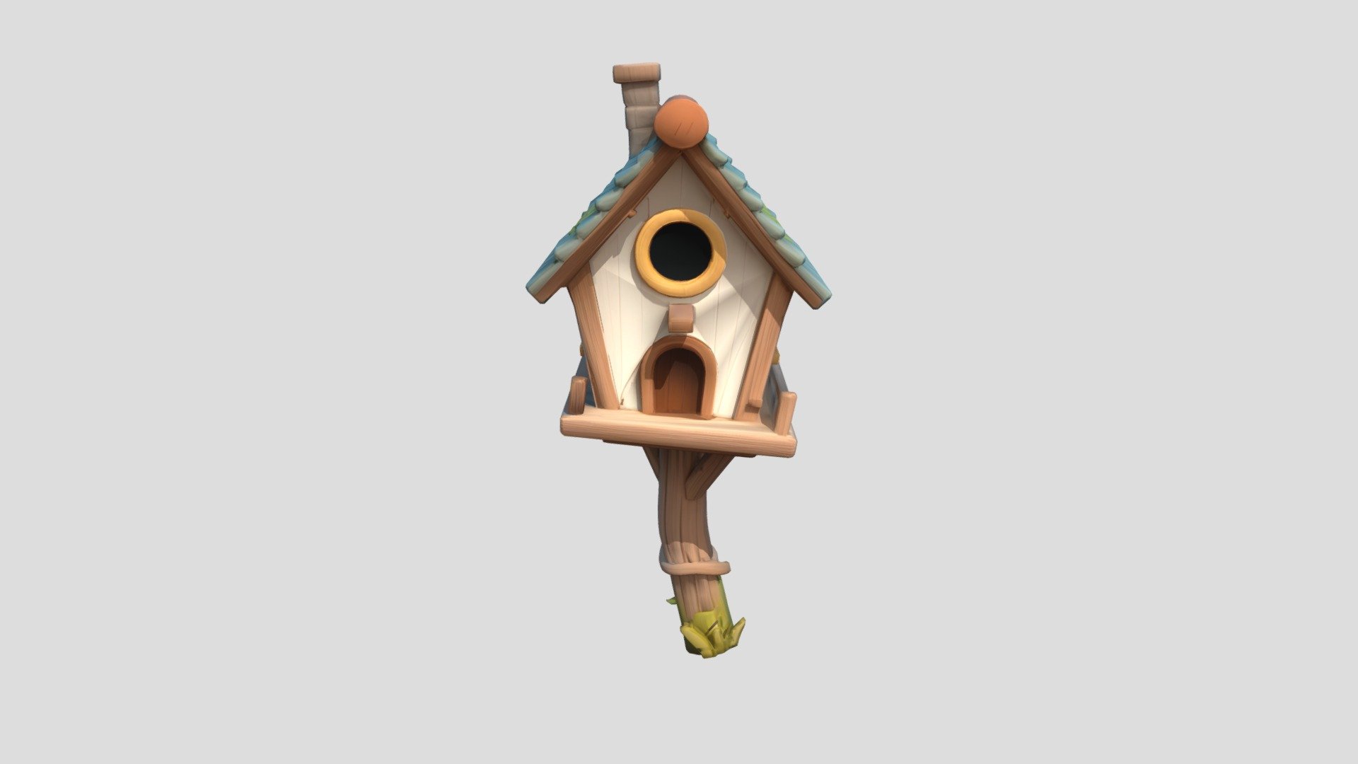 Stylized Birdhouse - 3D model by FrieDev [031f66c] - Sketchfab