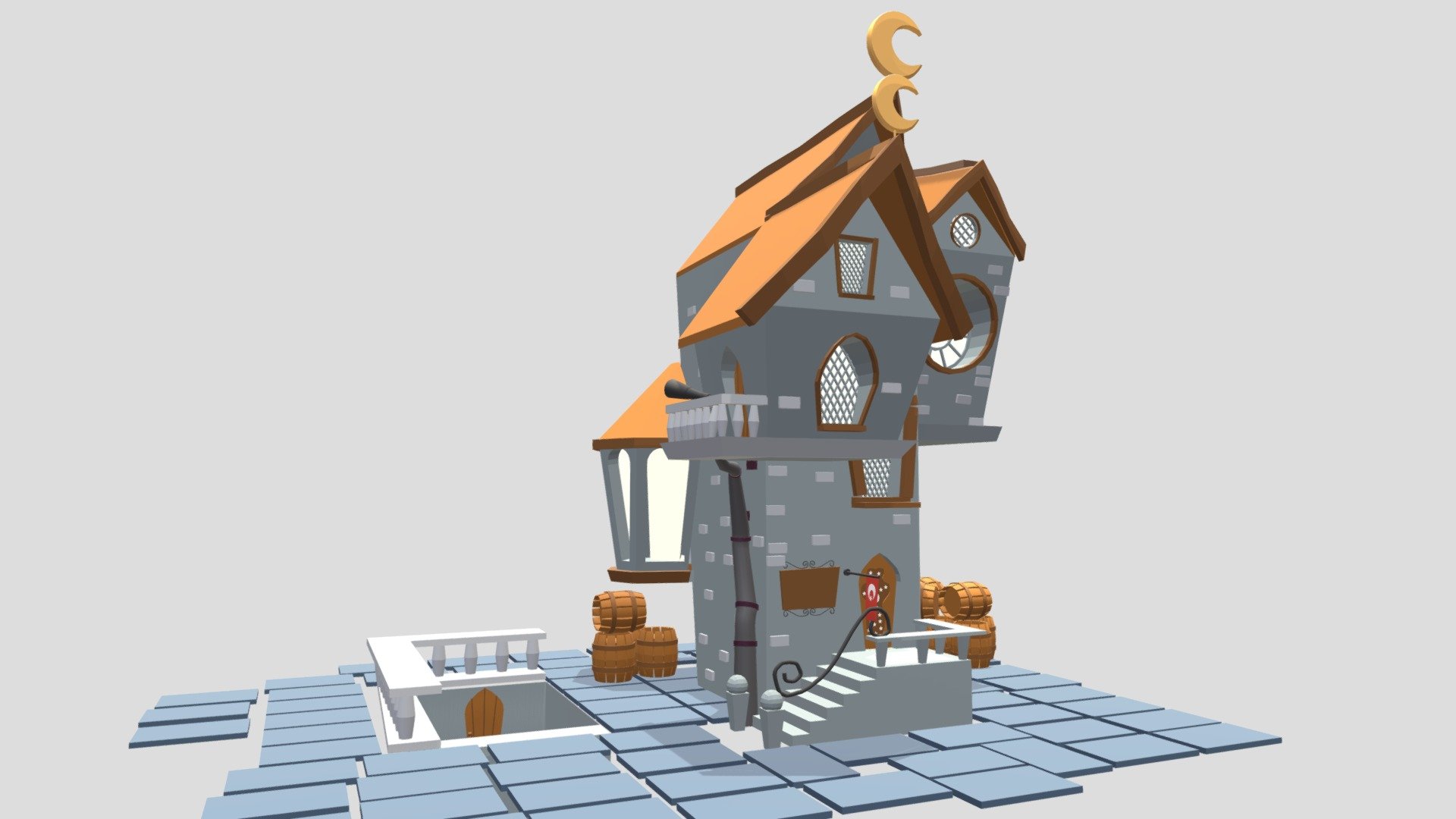 Fantasy House - 3D model by Behnam (@behnamsepehri) [03206a4] - Sketchfab