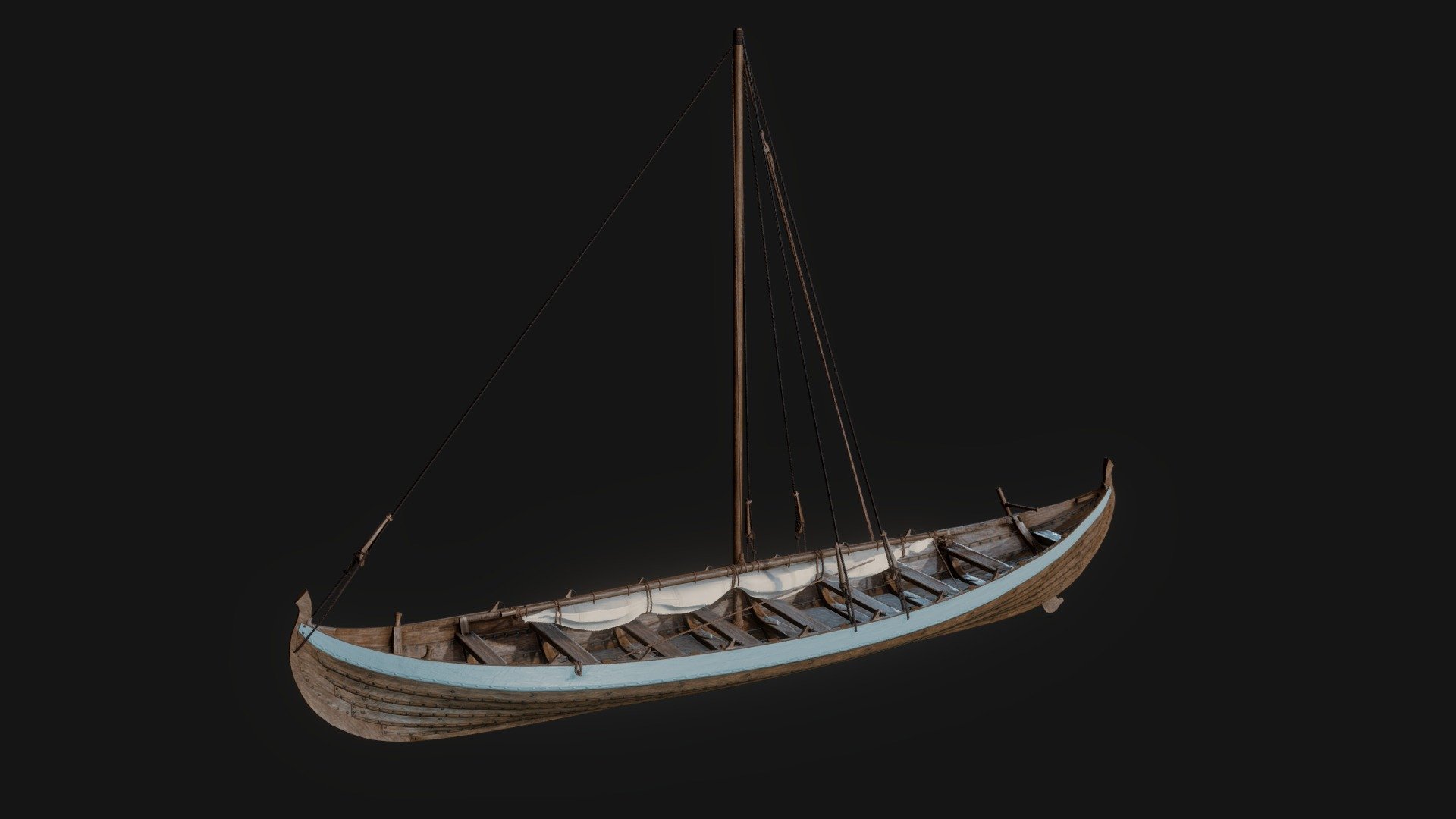 Viking Fishing Ship - Skuldelev 6 - Buy Royalty Free 3D model by Opus ...