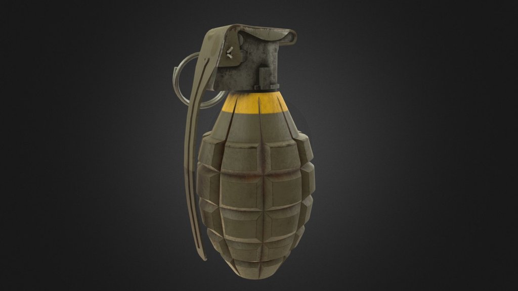 Grenade Low Poly - 3D model by 3d_ismael [0322f99] - Sketchfab