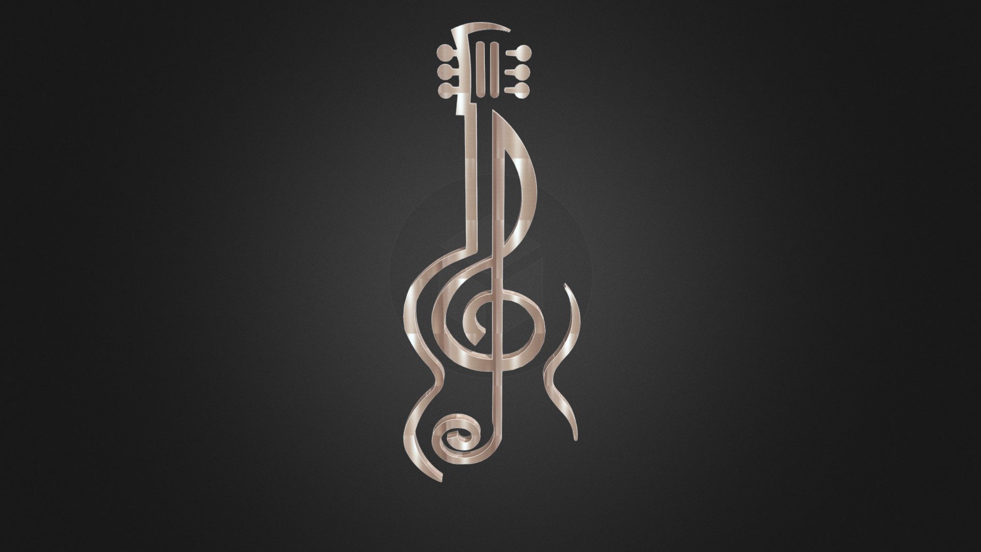 Abstract Guitar Sculpture - Download Free 3D model by shirlanne ...