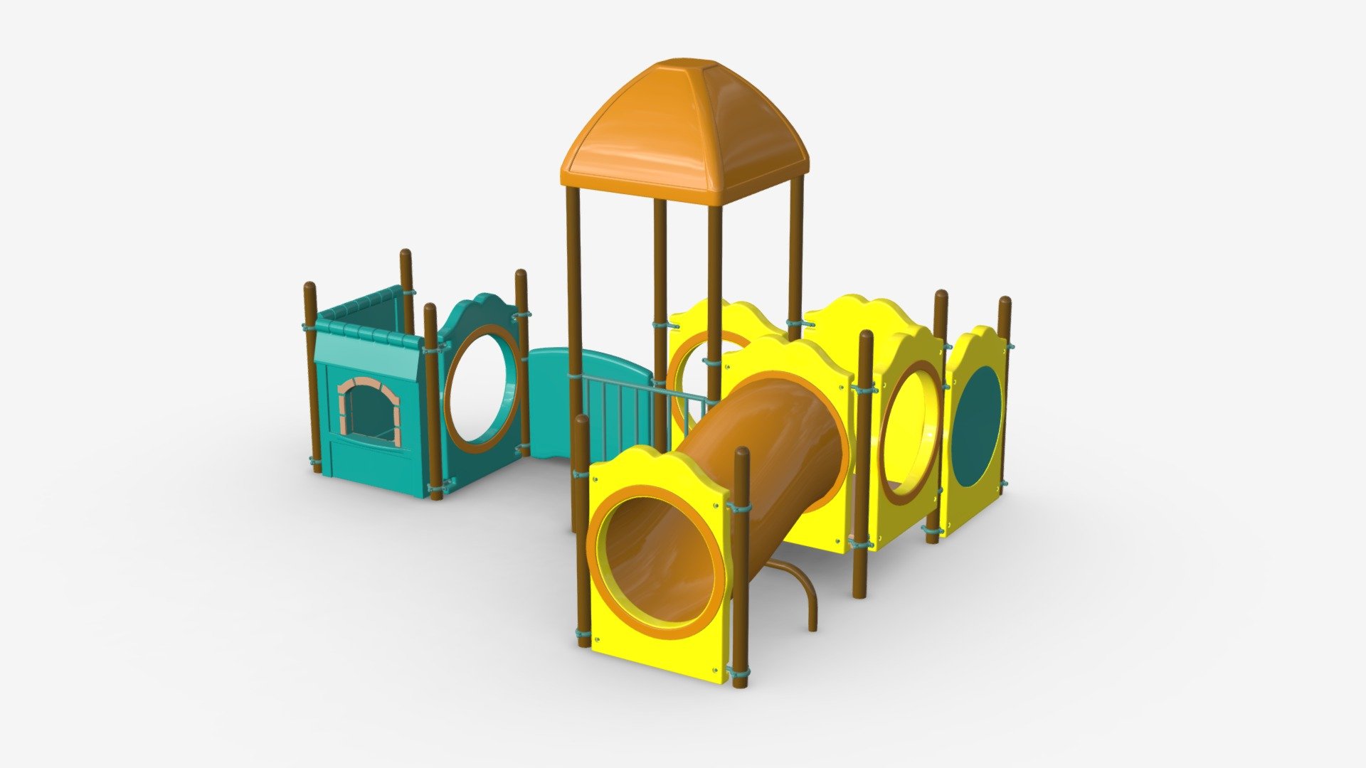Outdoor kids playground 04 - Buy Royalty Free 3D model by HQ3DMOD ...