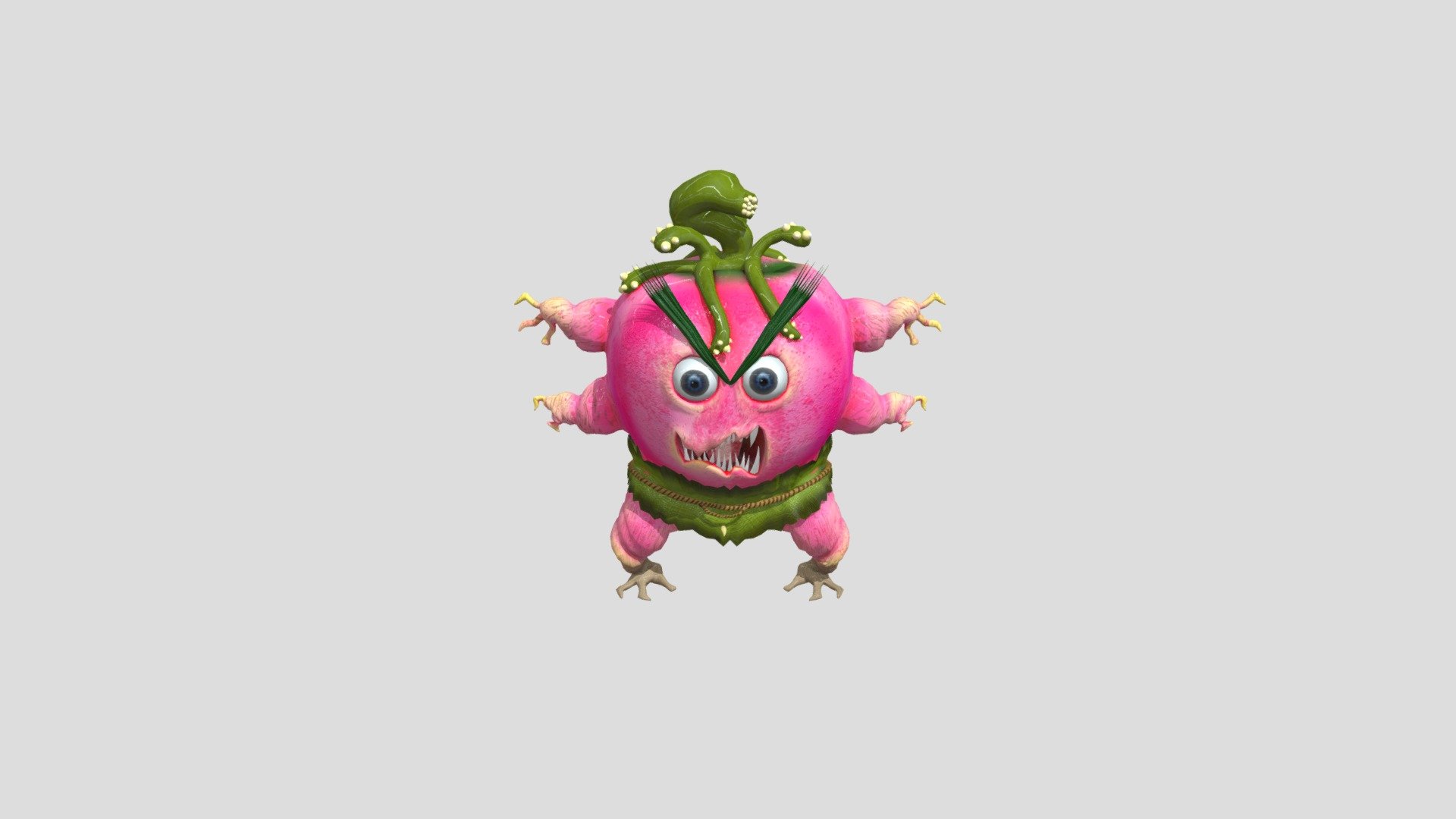 Humanoid Apple Pink - 3D model by creative.avl [0327350] - Sketchfab