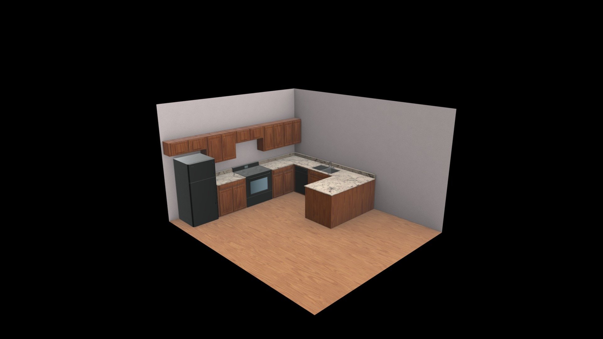 Kitchen - Download Free 3D model by dan2211082 [0327c6d] - Sketchfab