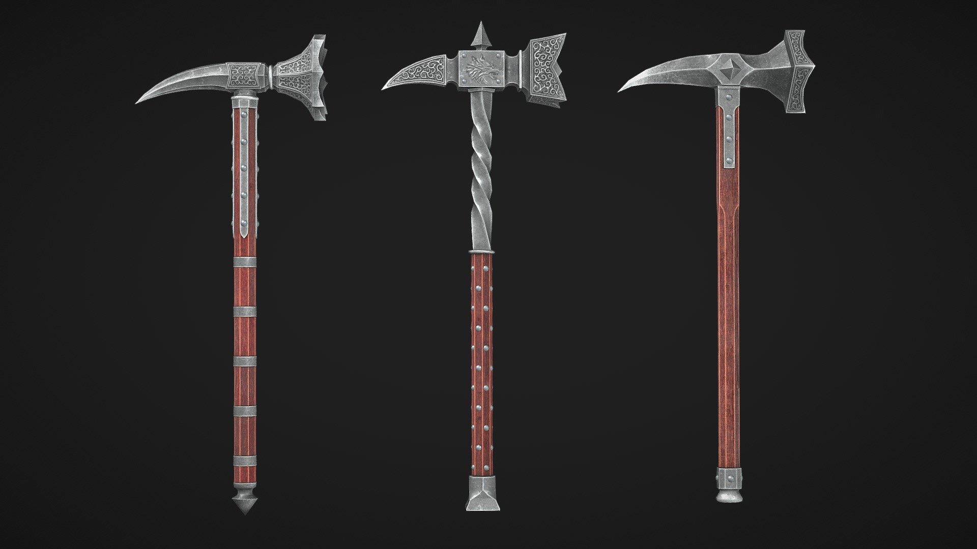 Medieval War Hammers - 3D model by NecroRise (@Necro.Rise) [032bbe5] - Sketchfab