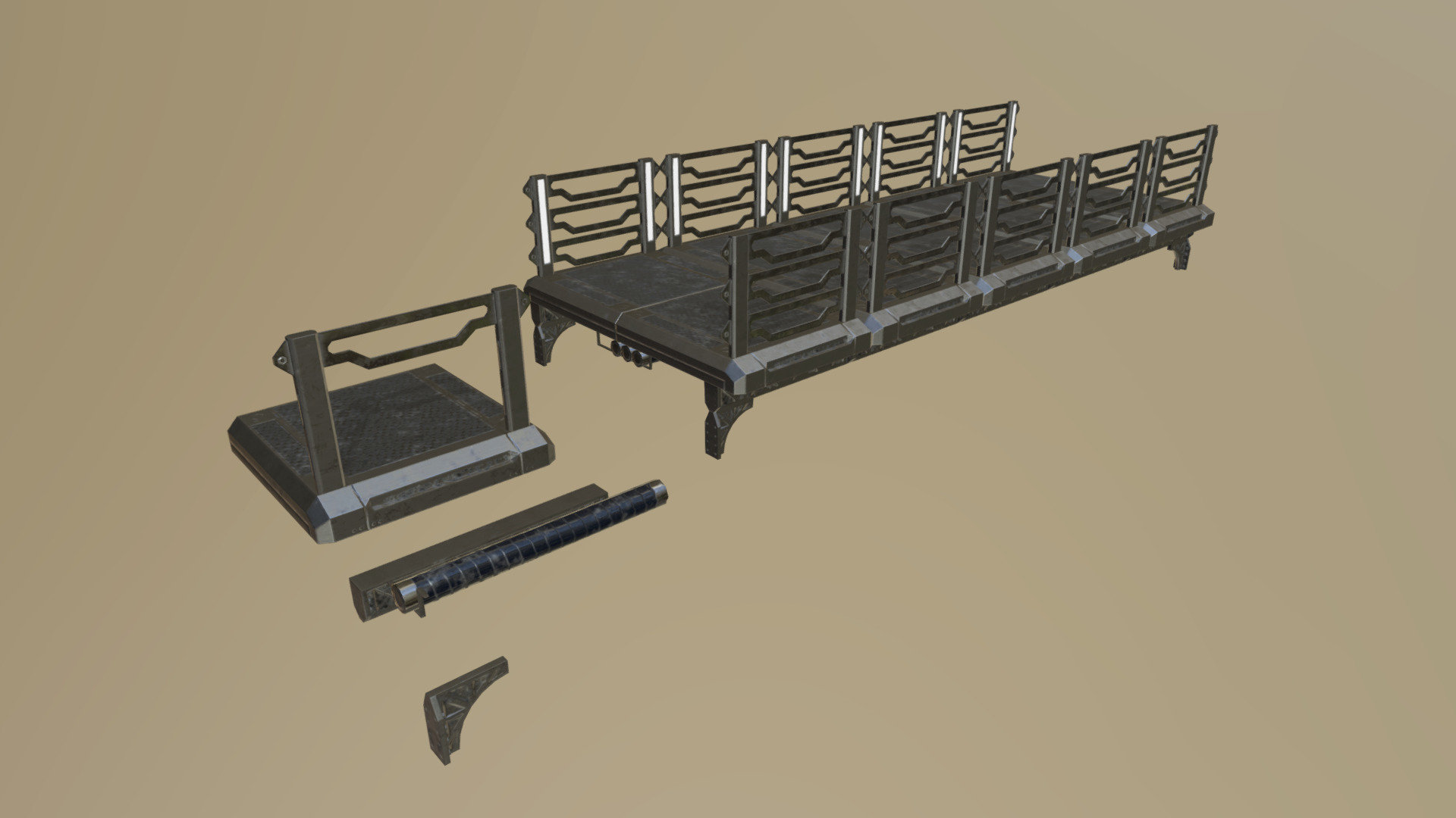 Bridge - 3D model by tomaszc [032bc05] - Sketchfab