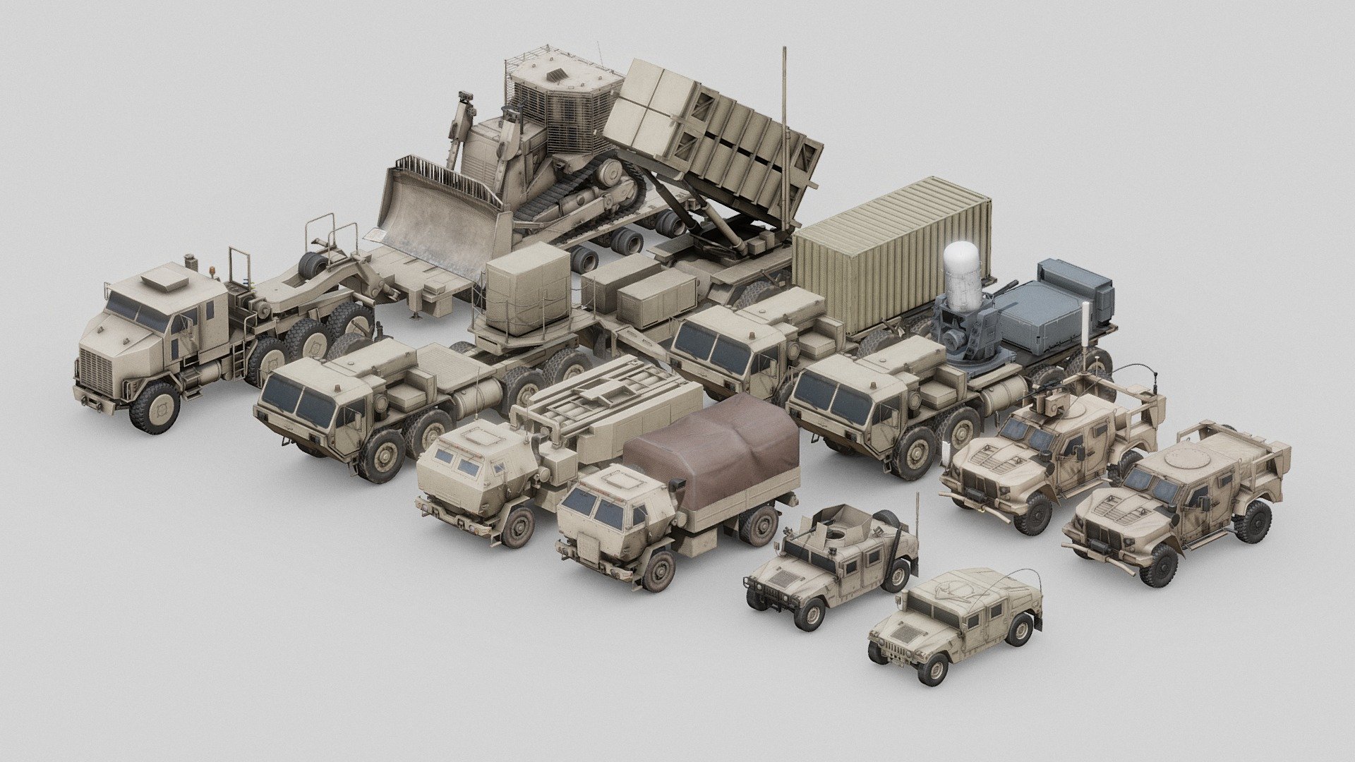 Military Vehicles Pack - Buy Royalty Free 3D model by SpatialNeglect ...