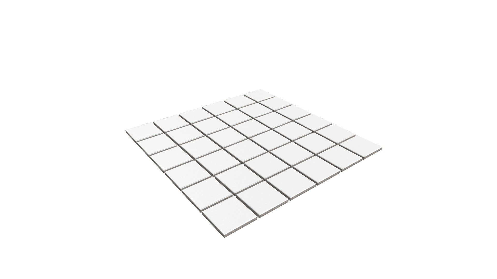 Square White Mat - 3D model by szklanemozaiki.pl (@modernstyle ...